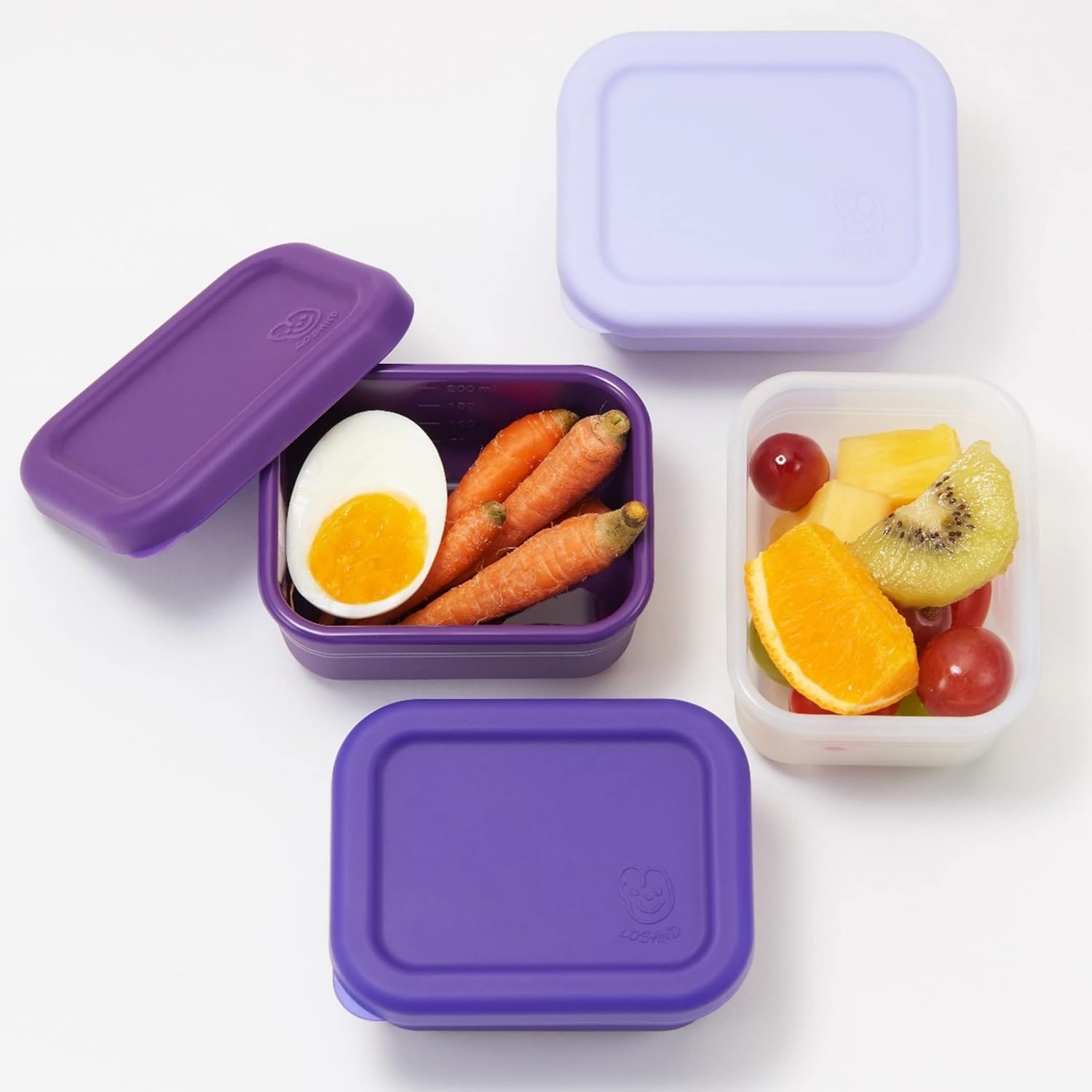 HZY FLEXCONTAINER Platinum Silicone Baby Food Storage – Leak Resistant ...