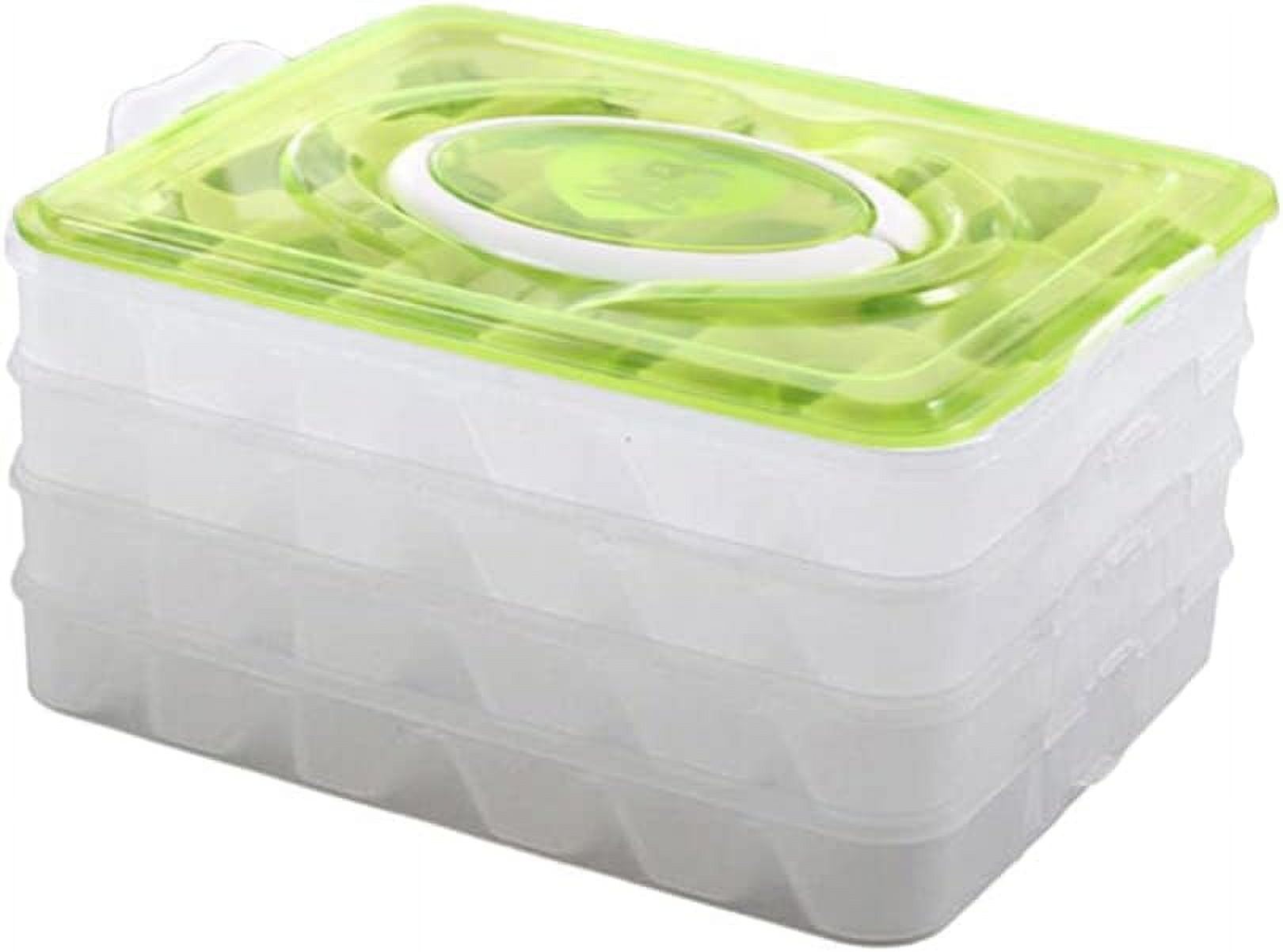 HZY Food Storage Container Dumpling Organizer Stackable Portable ...