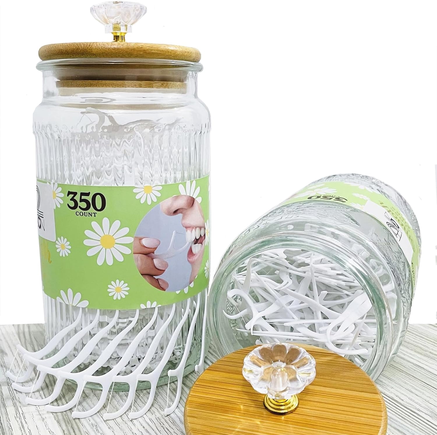 HZY Glass Containers with Lids, 34 FL OZ Food Canisters Storage Jars ...