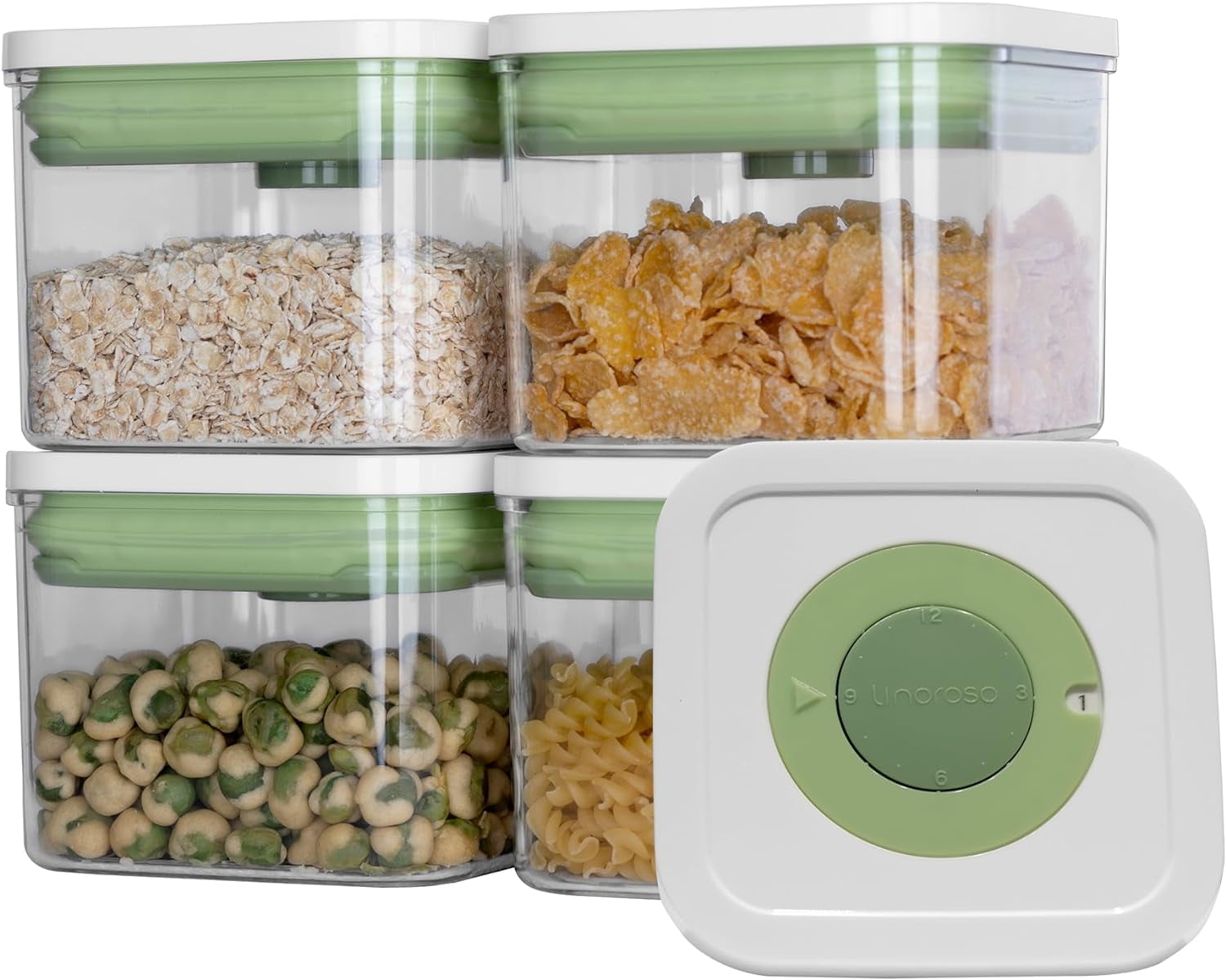 HZY Pop Airtight Food Storage Containers with Time Recording Lids, BPA ...
