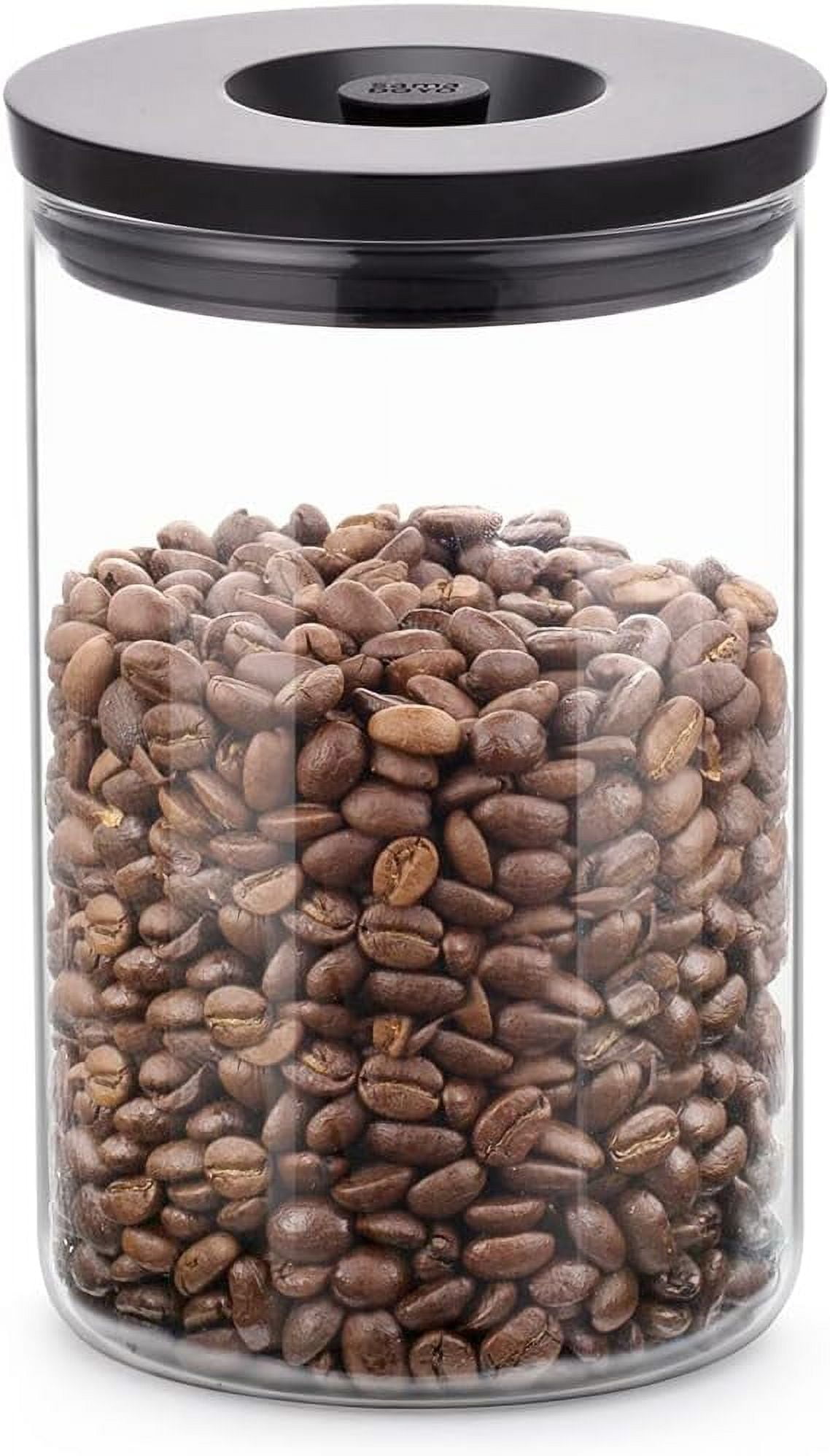 HZY SAKI Glass Coffee Canister 34 Oz (1000 mL) Glass Container for ...