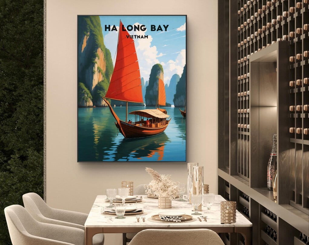 Ha Long Bay Poster - Ha Long Bay Vietnam Poster - Majestic Limestone ...