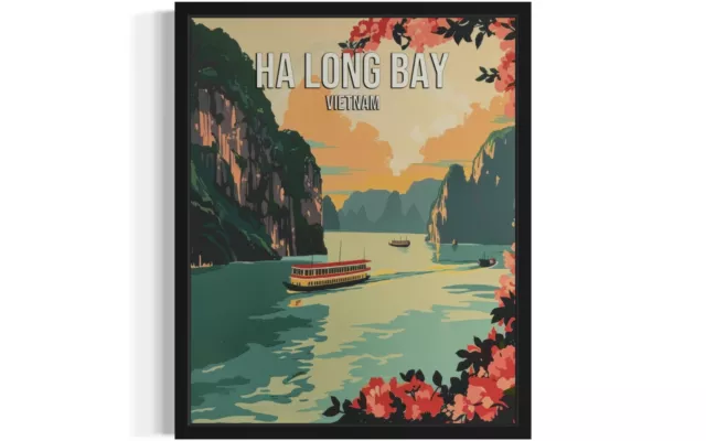 Ha Long Bay Vietnam Asia City Landmark Art Print Poster Wall Art ...