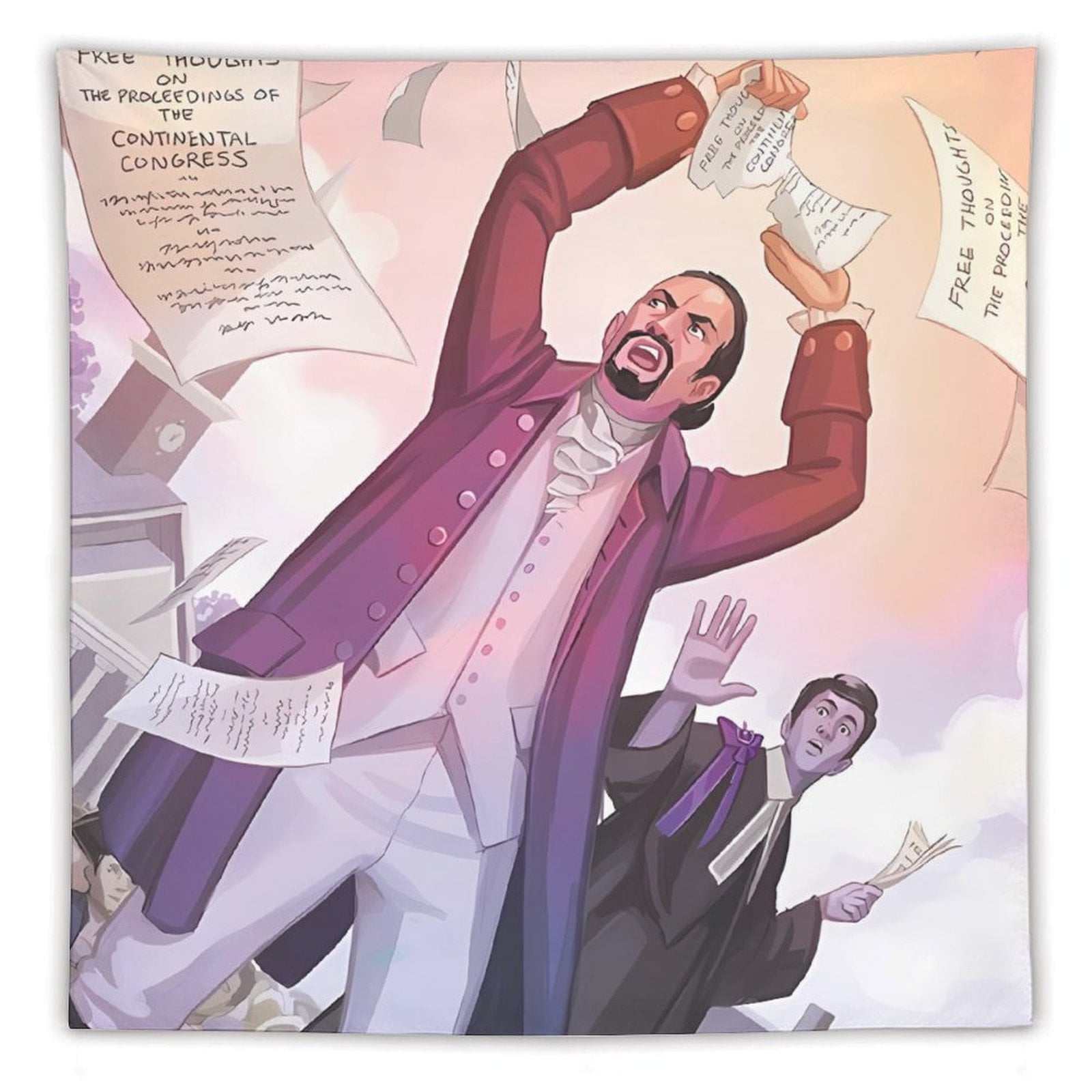 Ha-milton The Mu-sical Tapestry, Wall Hanging Decor, Aesthetic for ...