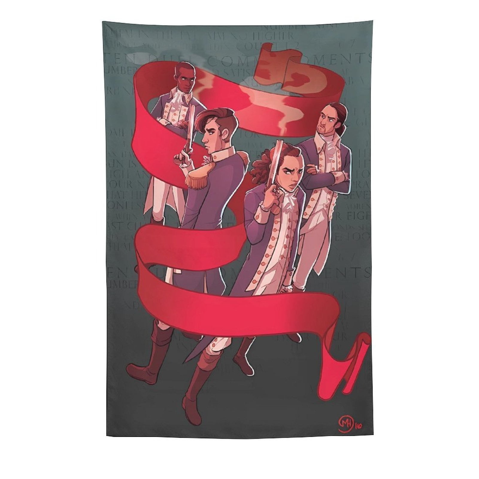 Ha-milton The Mu-sical Tapestry, Wall Hanging Decor, Aesthetic for ...