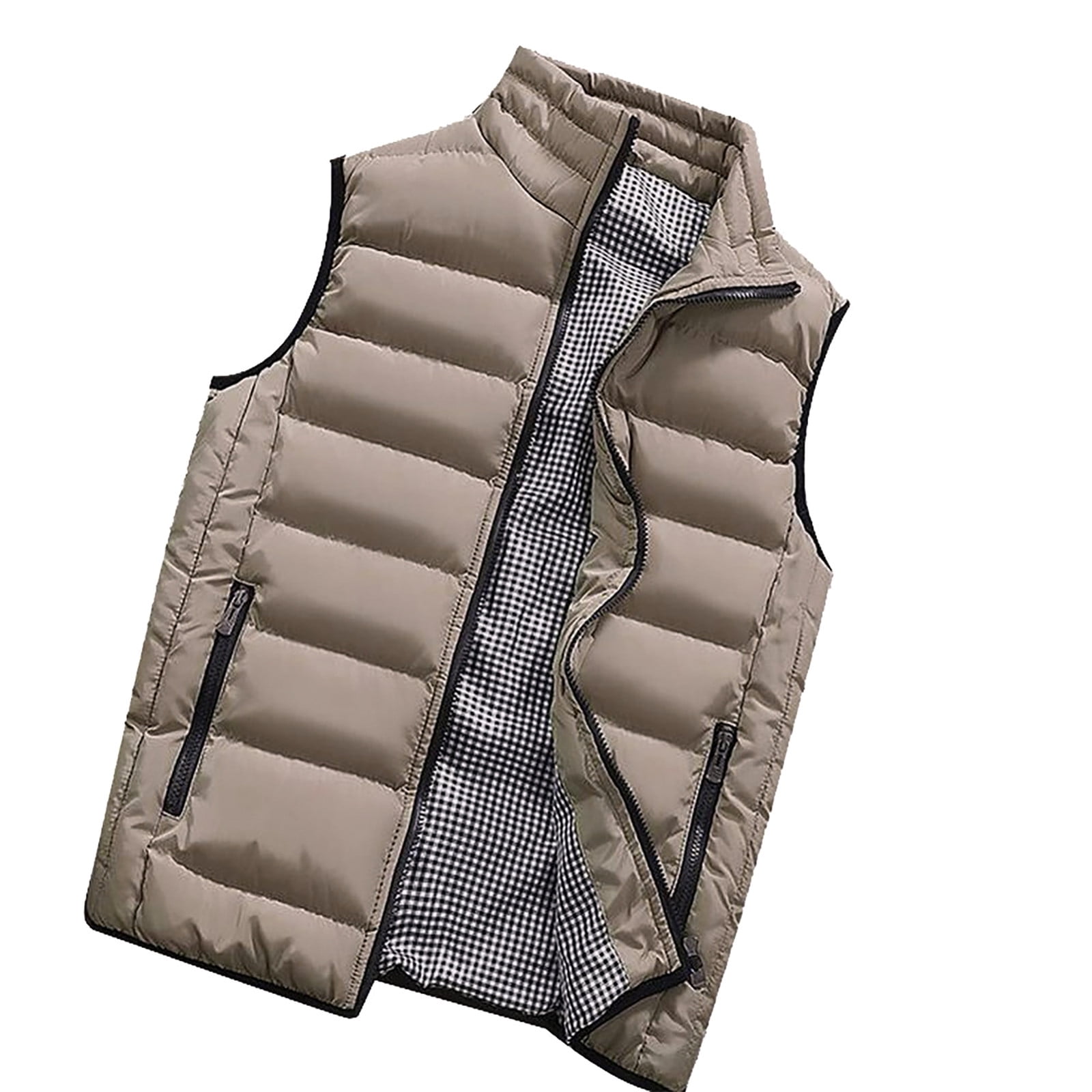 HaHaHappy Men's Padded Cotton Autumn Winter Warm Vest Coat Tops Jacket ...