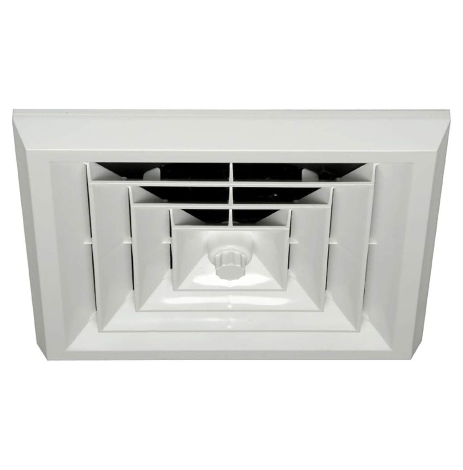 HaVACo 12" Square Ceiling Diffuser with 8" Register Boot and Damper ...