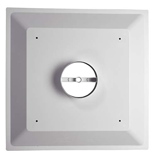 HaVACo 2'x2' Lay-In 3 Cone Supply with 6" Pre-Molded Boot, ABS Plastic ...