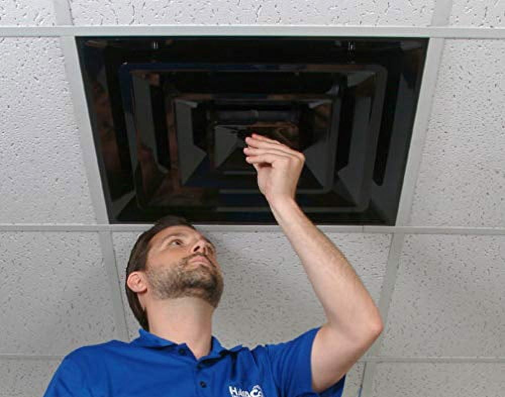 HaVACo 2'x2' Lay-In 3 Cone Supply with 6" Pre-Molded Boot, ABS Plastic ...