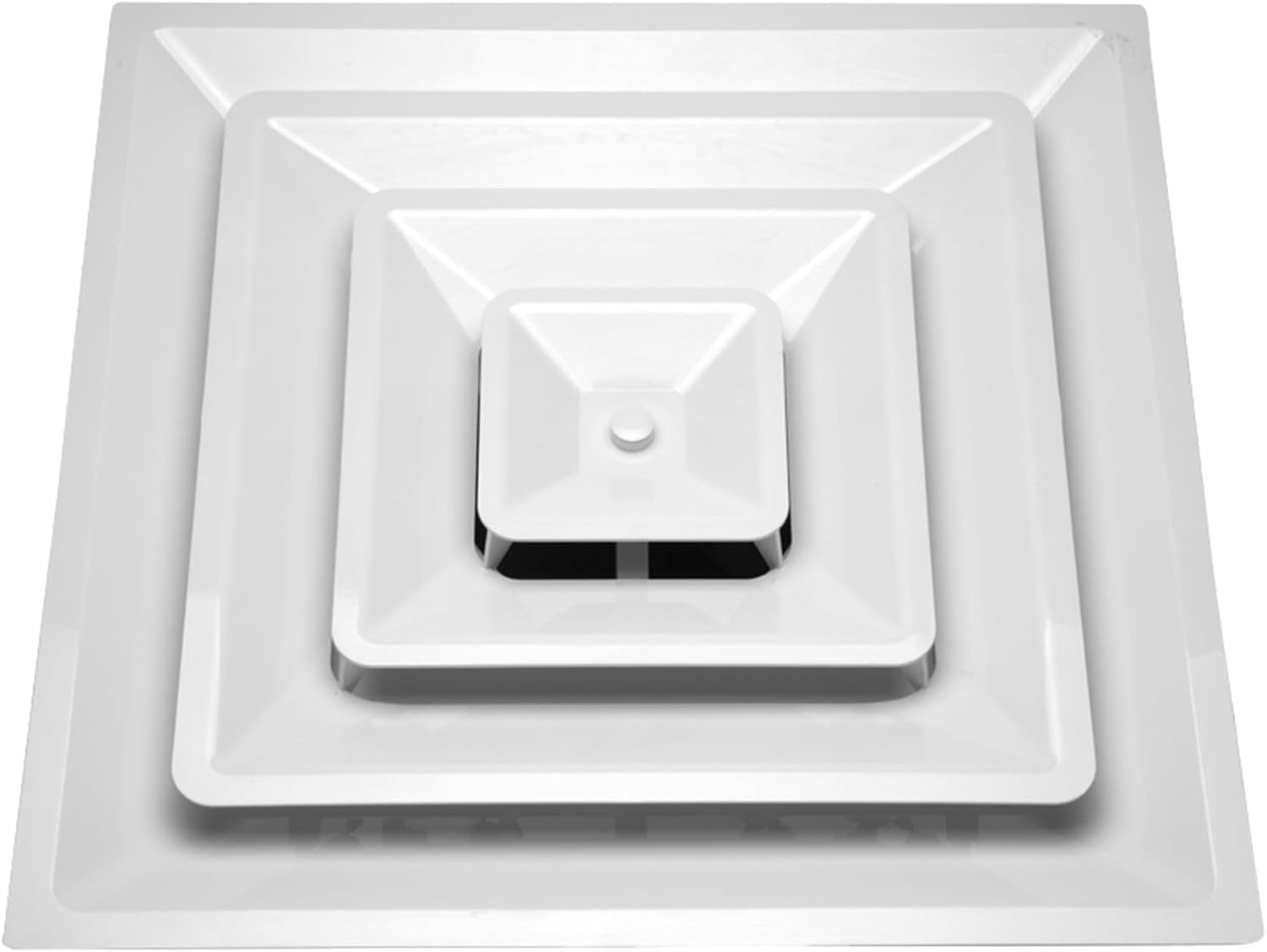 HaVACo 2'x2' Lay-In 3 Cone Supply with 8" Pre-Molded Boot, ABS Plastic Supply Grille, Ceiling ...