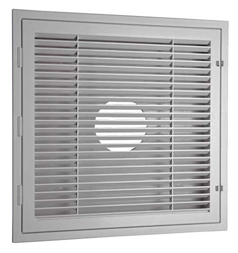 HaVACo 2'x2' Louver Return Grille with Filter Grid, ABS Plastic Lay-In ...