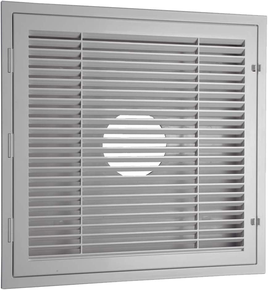 HaVACo 2'x2' Louver Return Grille with Filter Grid, ABS Plastic Lay-In ...