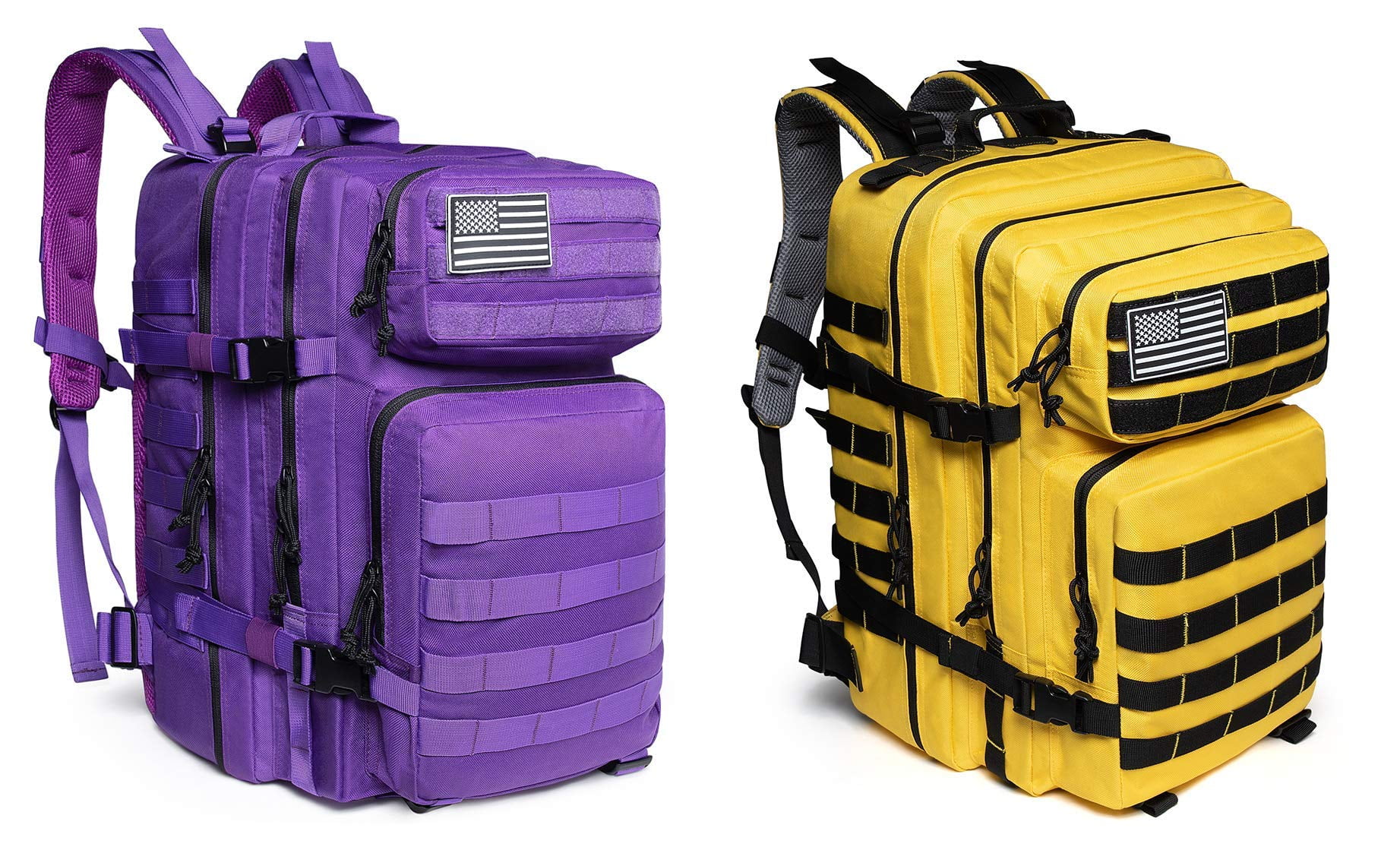 Haadid 45L Tactical Backpack Bug Out Bag Set - Walmart.com