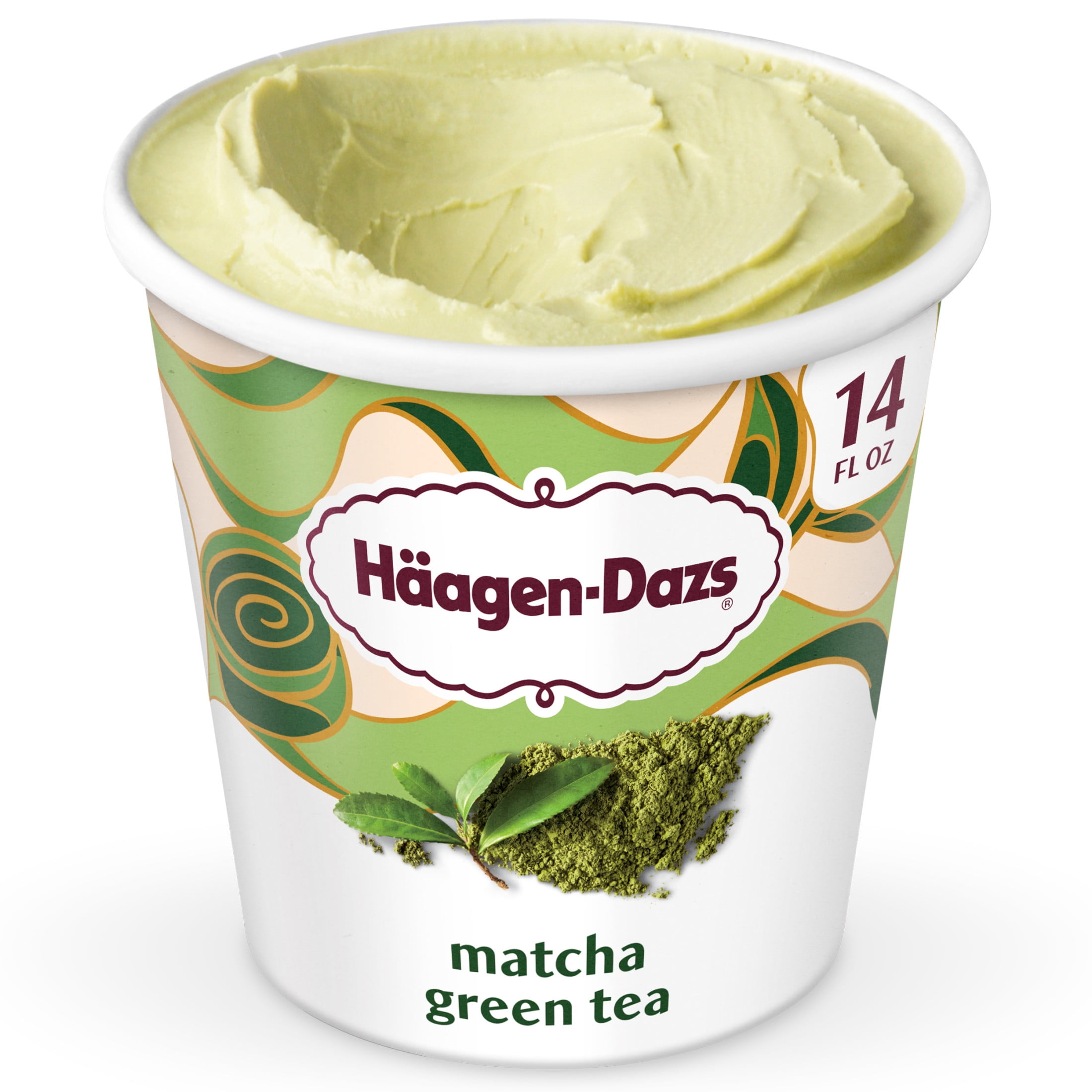 Haagen Dazs Matcha Green Tea Ice Cream, Gluten Free, Kosher, 1 Package, 14oz - Walmart.com