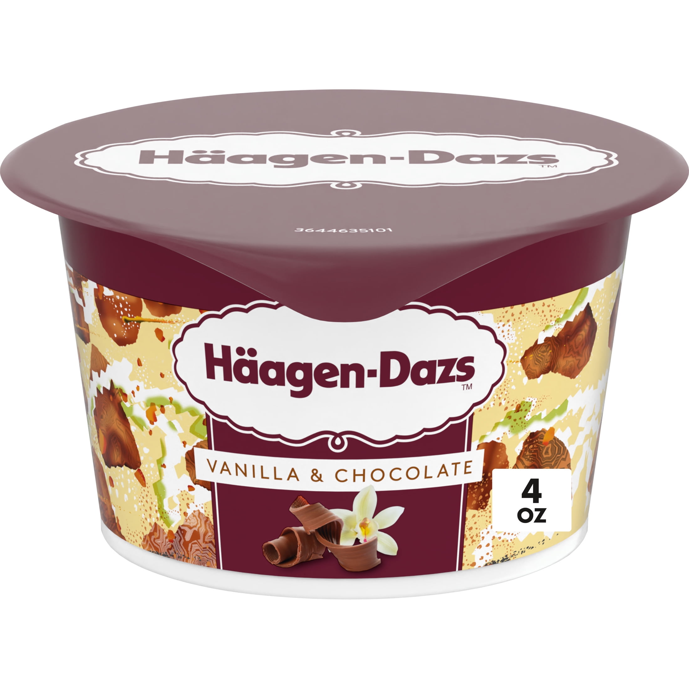 Haagen Dazs Yogurt Style Snack, Cultured Cream, Vanilla and Chocolate ...