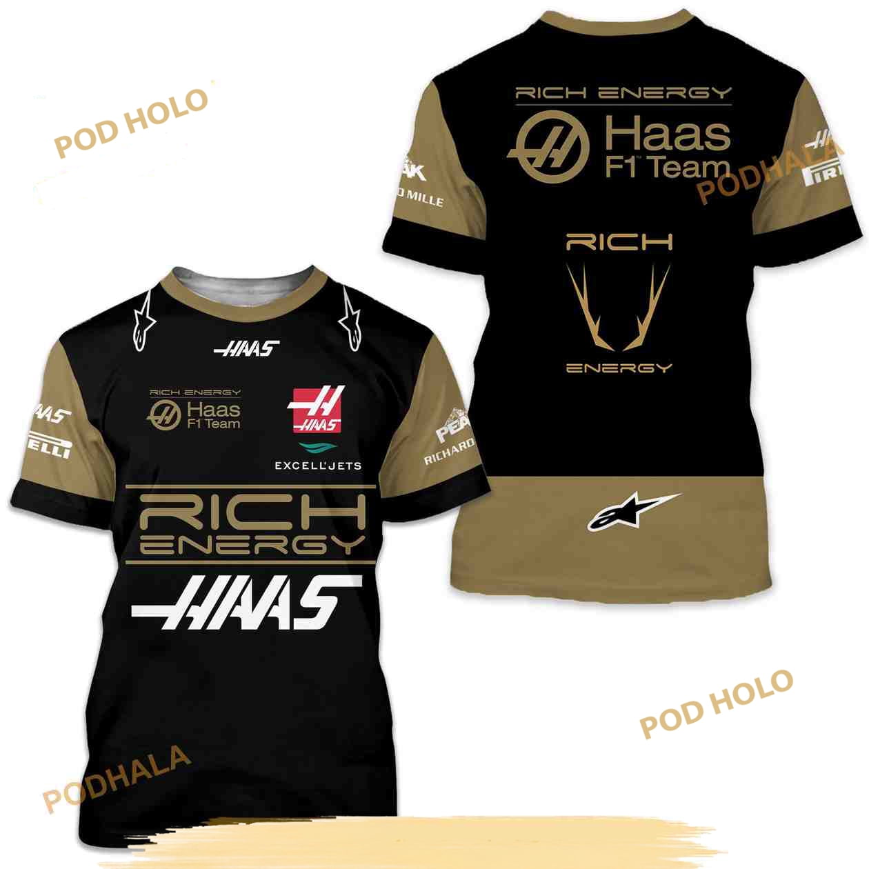 Haas F1 Team Rich Energy 3D Shirt - Walmart.com