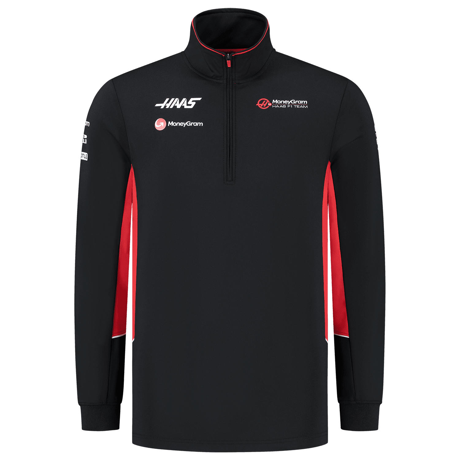 Haas Racing F1 2024 Team 1/4 Zip Fitted Sweater - Black - Walmart.com