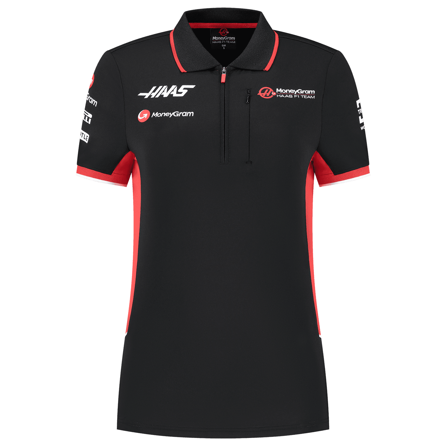 Haas Racing F1 2024 Women's Team Fitted Polo Shirt - Black - Walmart.com