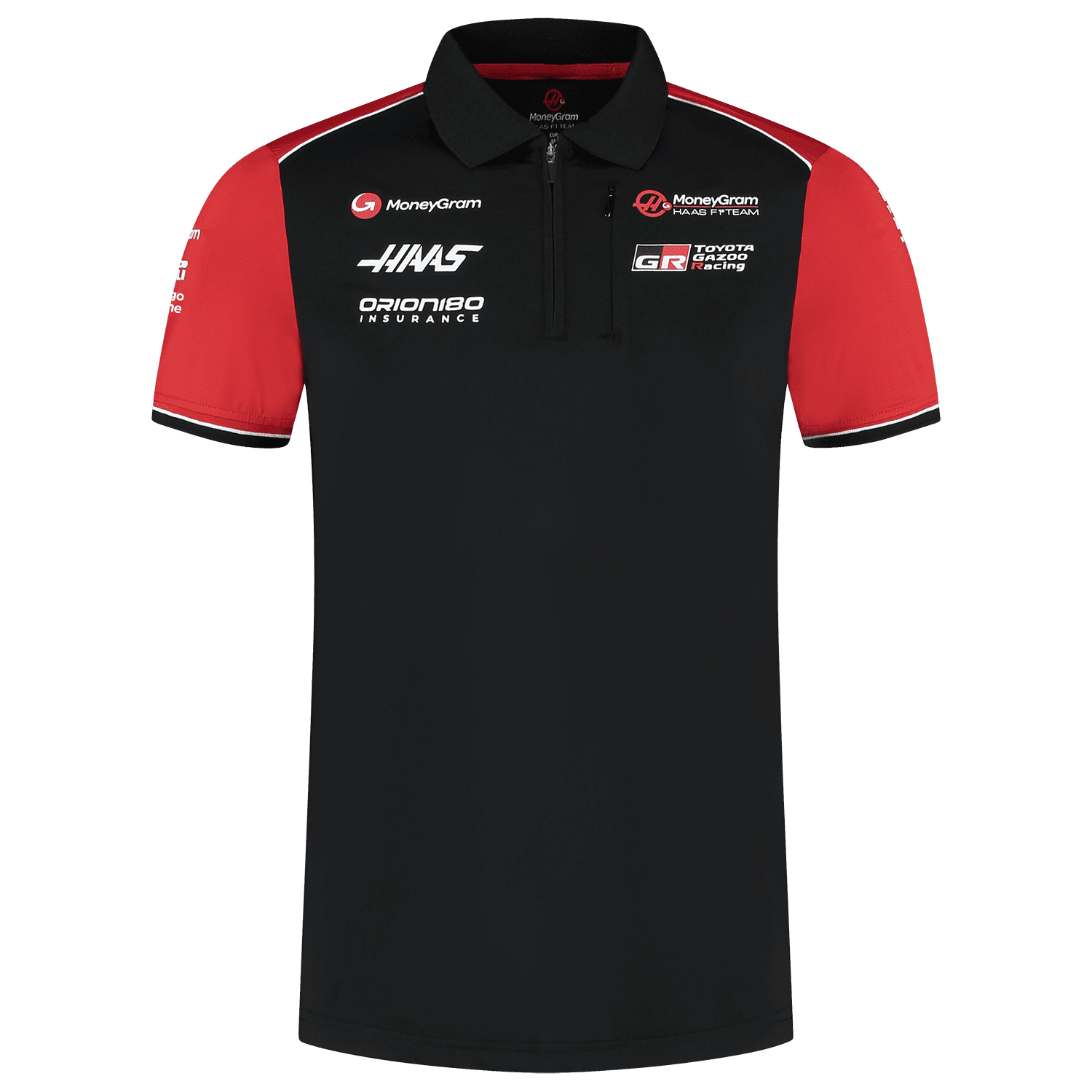 Haas Racing F1 2025 Men's Team Fitted Polo Shirt - Black - Walmart.com