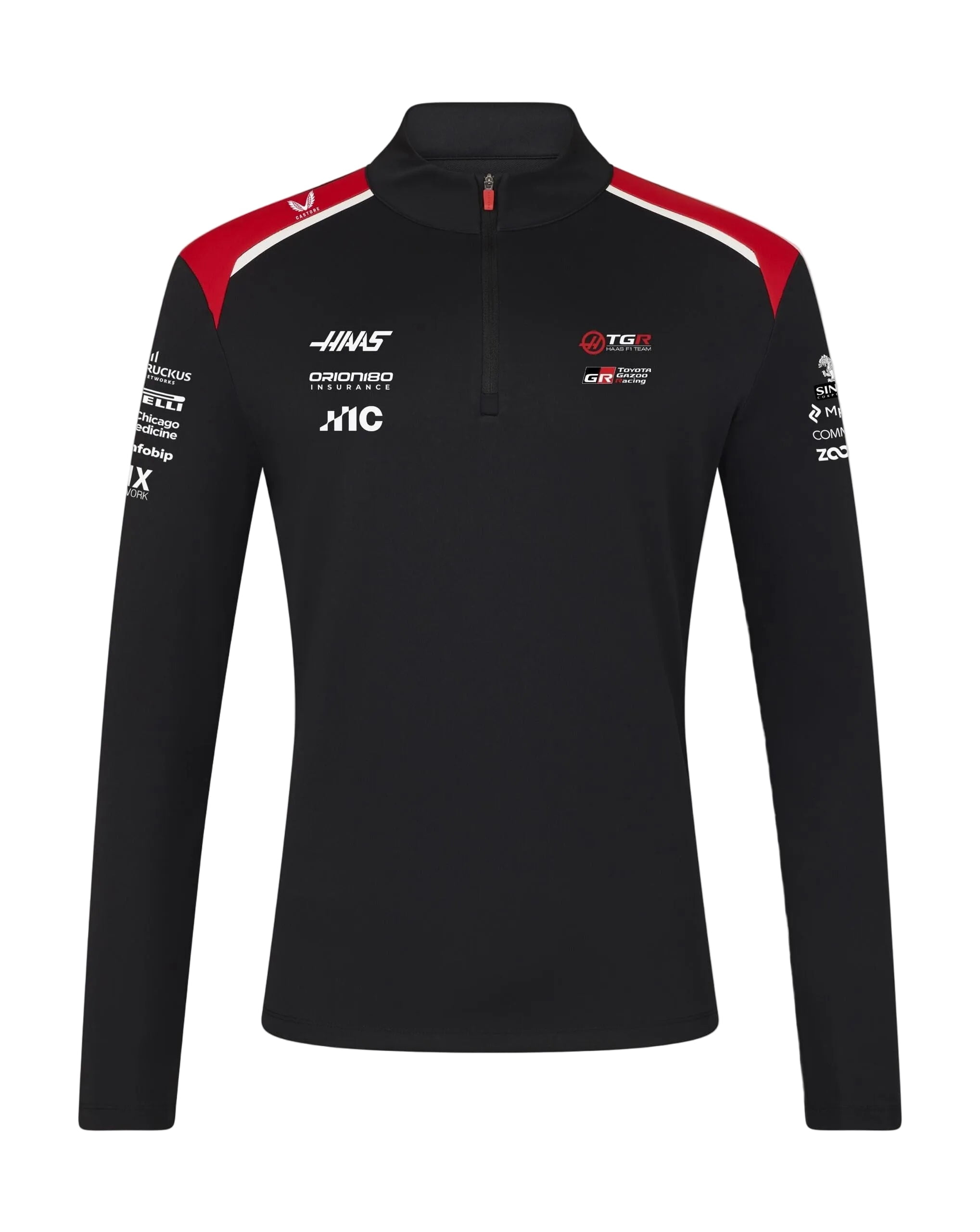 Haas Racing F1 2026 Team 1/4 Zip Fitted Sweater - Black - Walmart.com