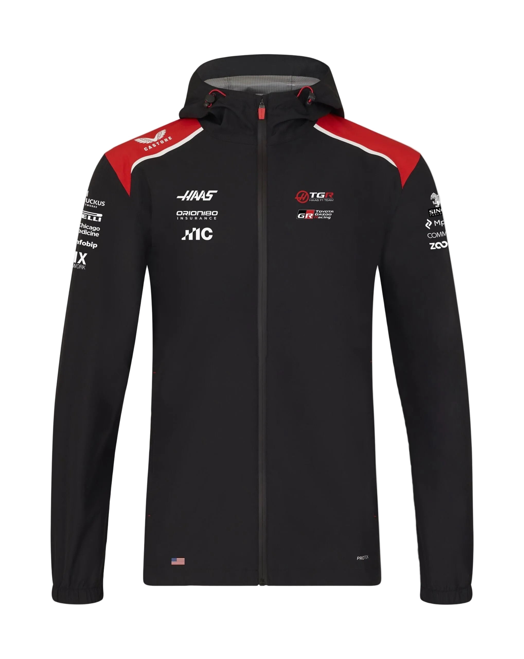 Haas Racing F1 2026 Team Rain Jacket - Black - Walmart.com