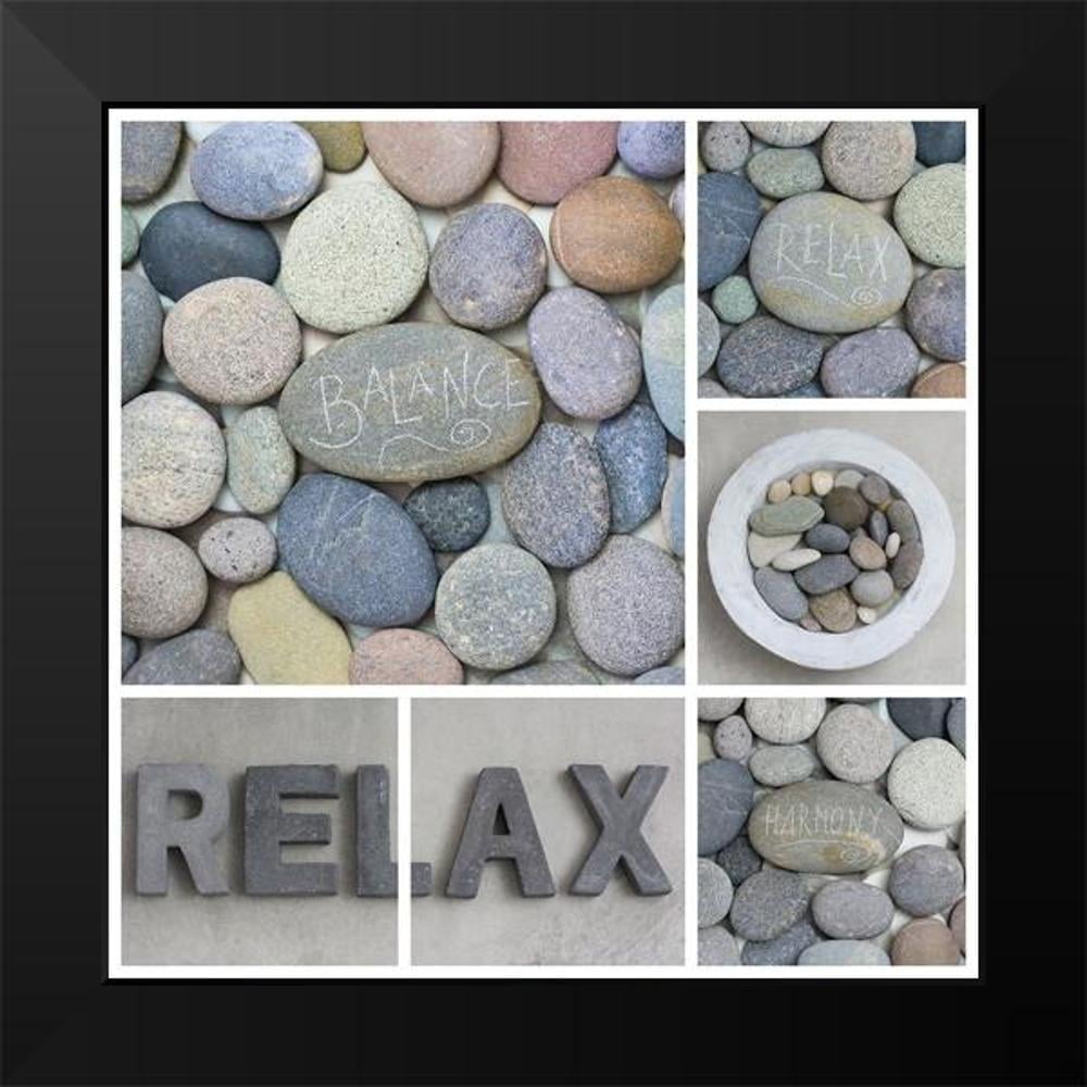 Haase, Andrea 12x12 Black Modern Framed Museum Art Print Titled - Zen ...