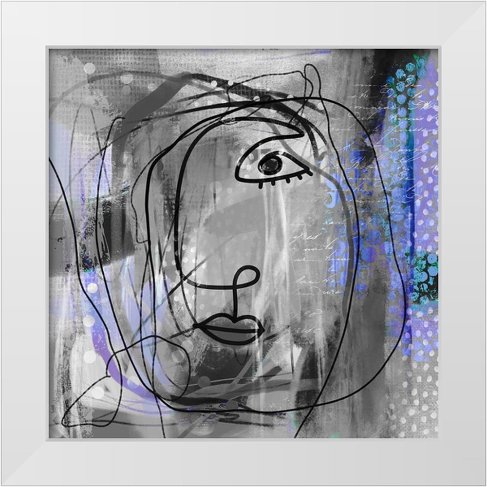 Haase, Andrea 20x20 White Modern Wood Framed Museum Art Print Titled ...