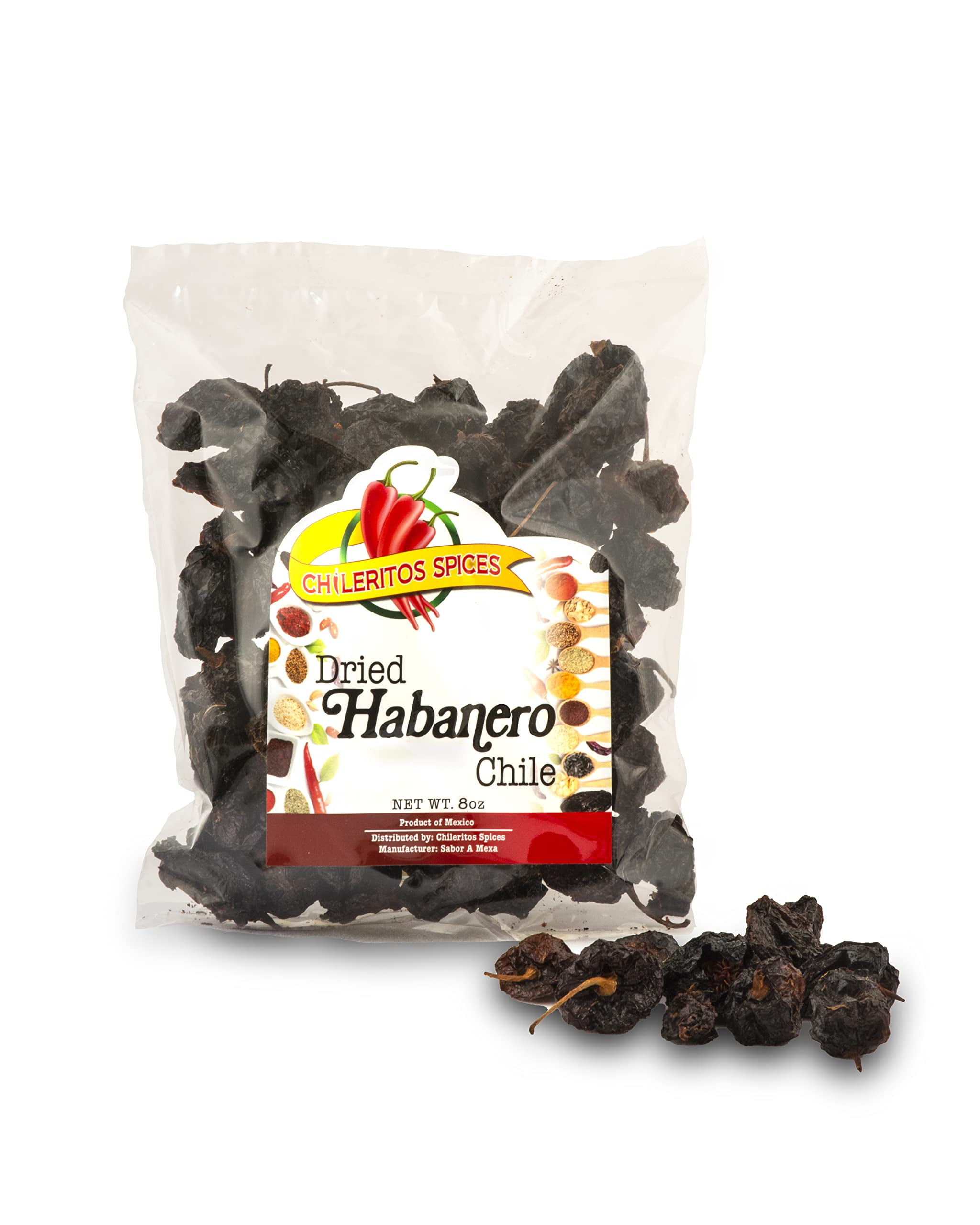 Habanero Chiles-Whole, Dried- Perfect AIF4 for Authentic Mexican/Latin ...