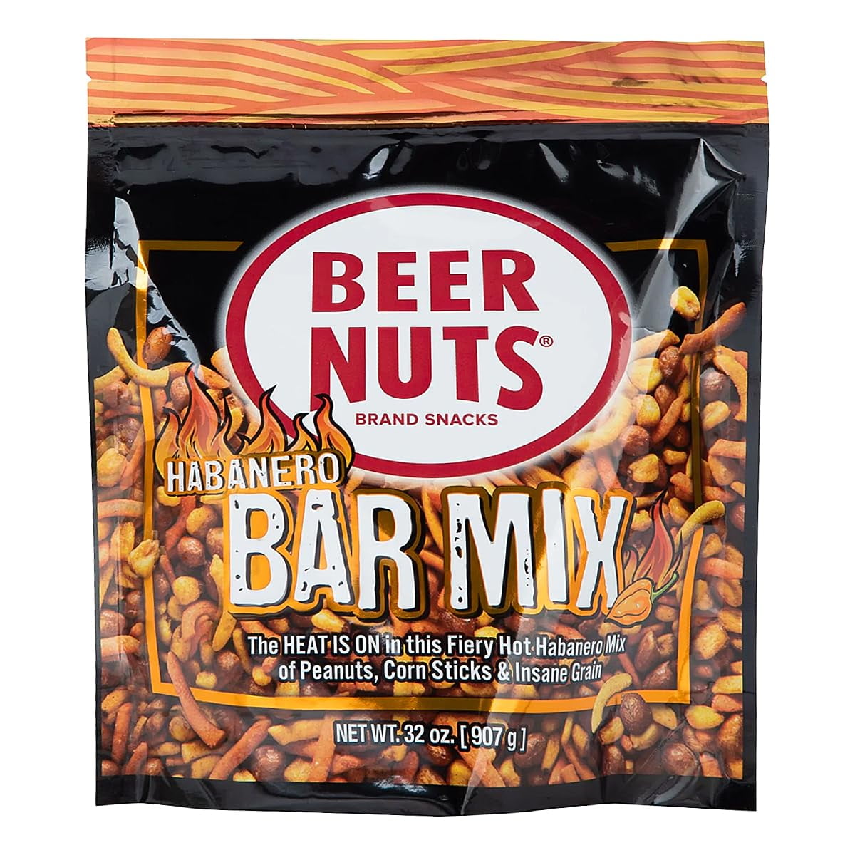 Habanero Hot Bar Mix - Party Size Fiery Snack Food - Salty Spicy ...