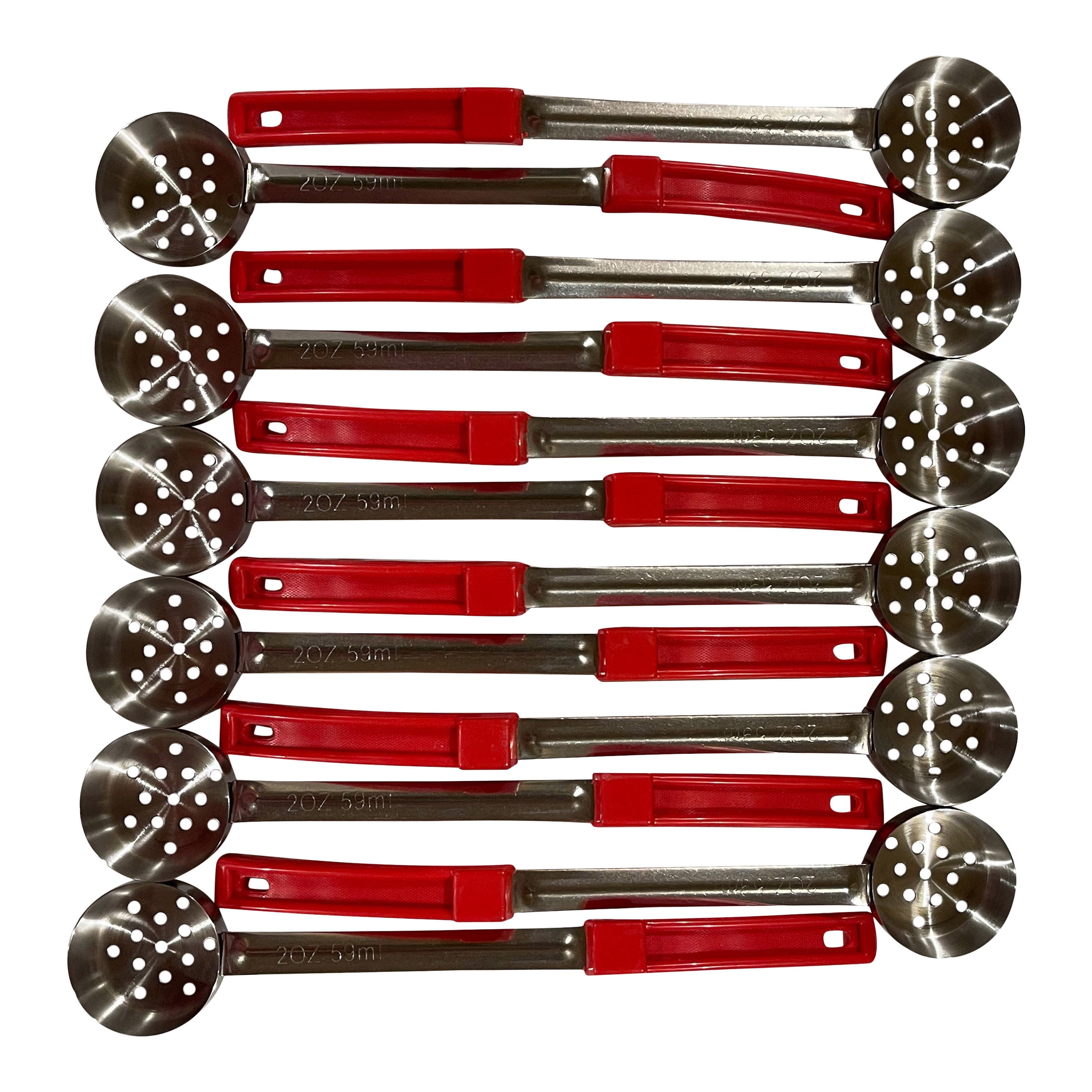 Habanerofire Slotted Portion Control Serving Spoons, Stainless Steel ...