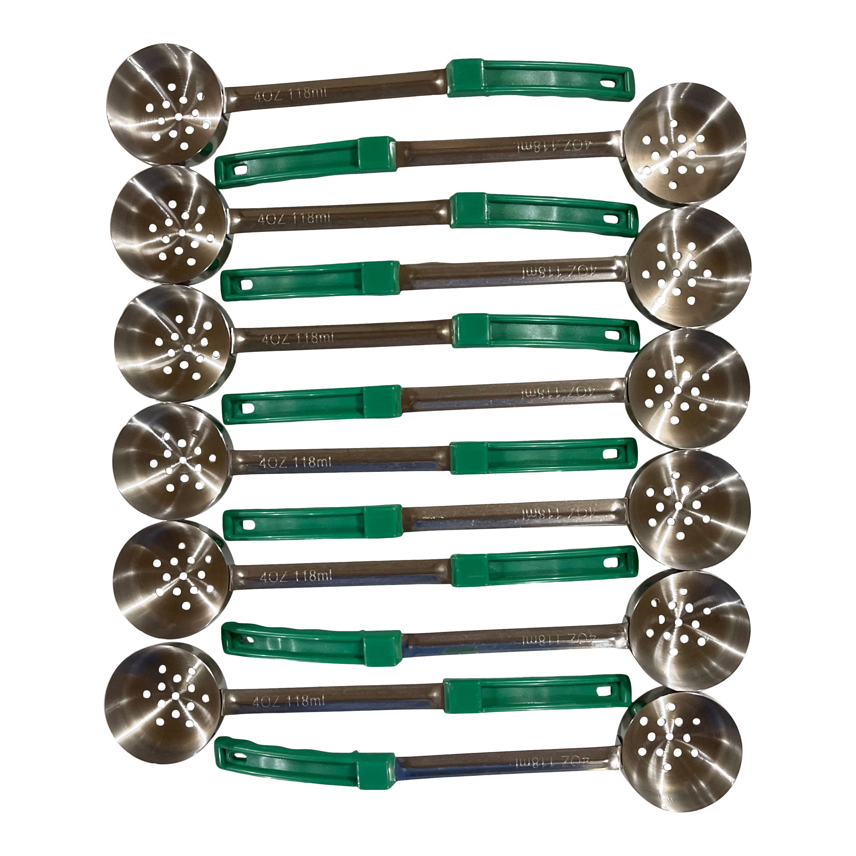 Habanerofire 4 oz Portion Control Serving Spoons Slotted Metal Ladle ...