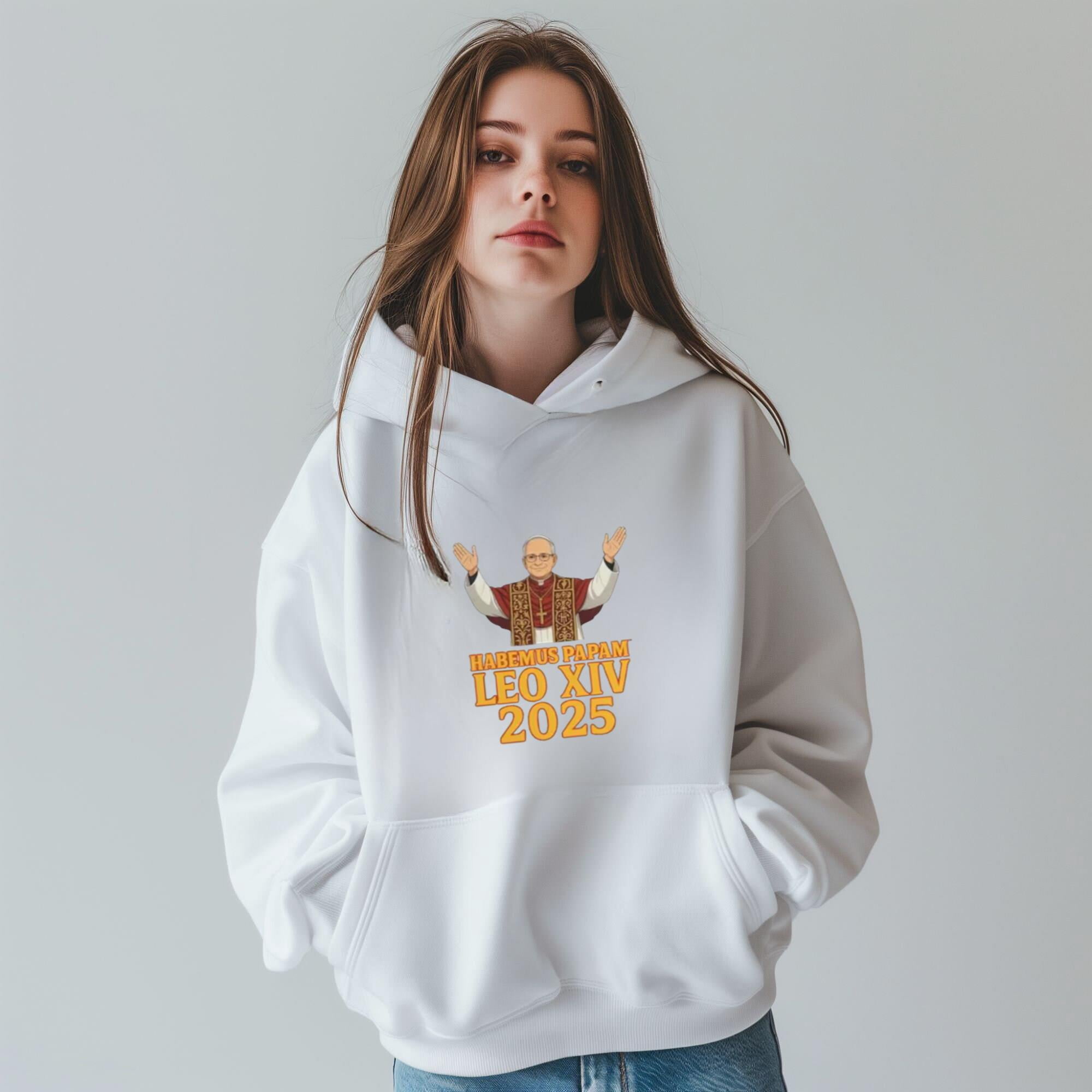 Habemus Papam LEO XIV” Hoodie, for men & women, up to size 5XL ...