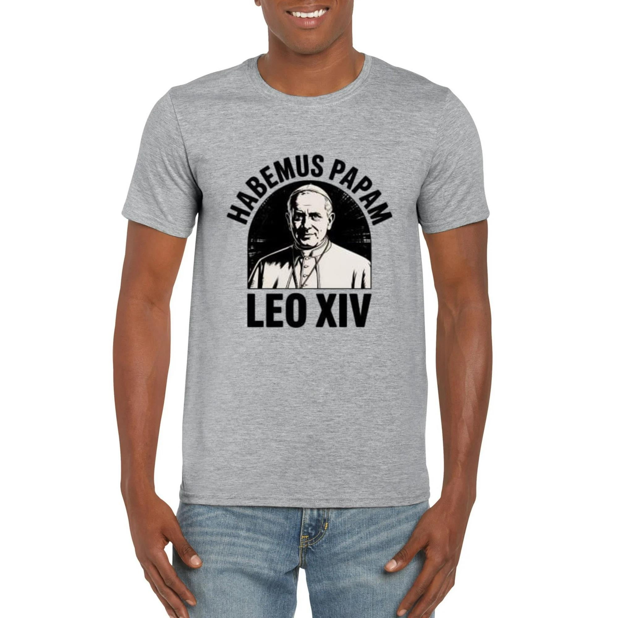 Habemus Papam Pope Leo XIV Catholic Papal Blessing Humor Graphic Tee ...