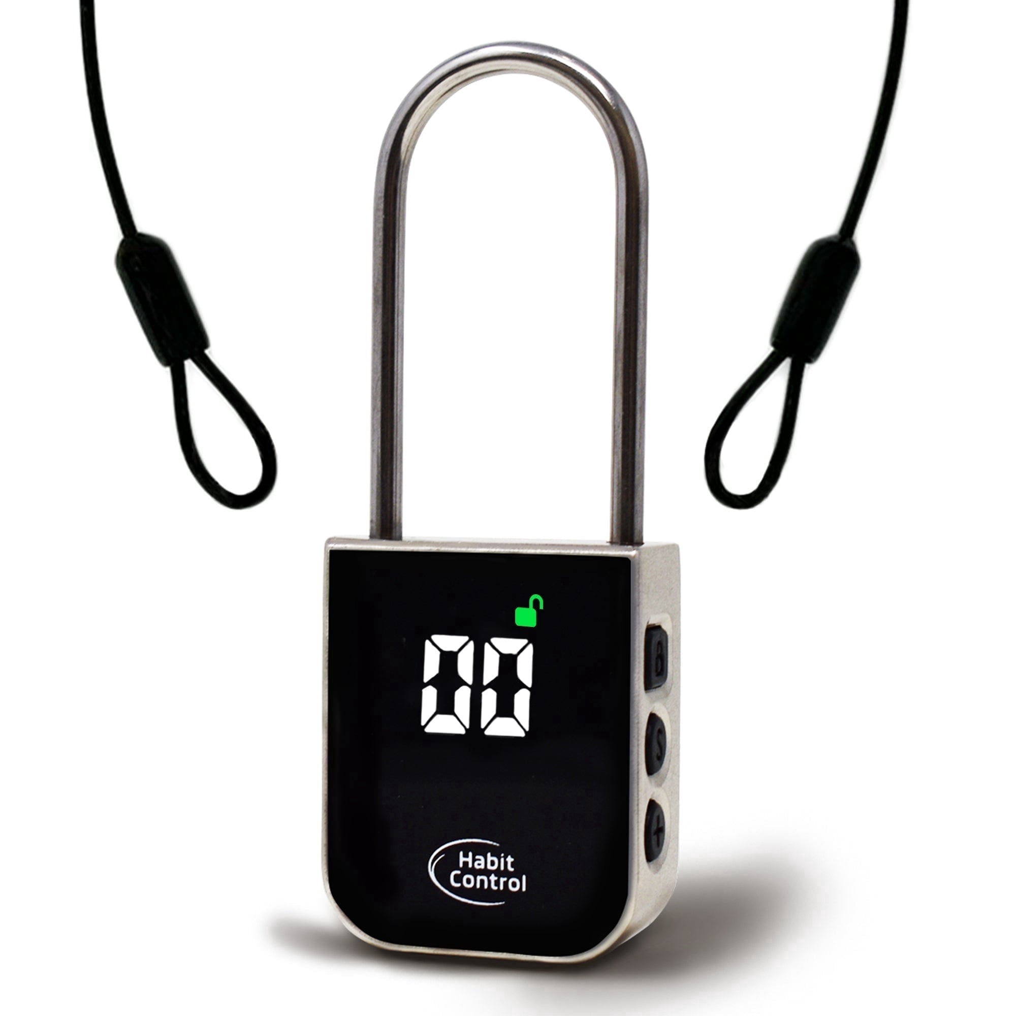 Habit Control Metal Timer Lock, Electronic Keyless Padlock with HD LED ...
