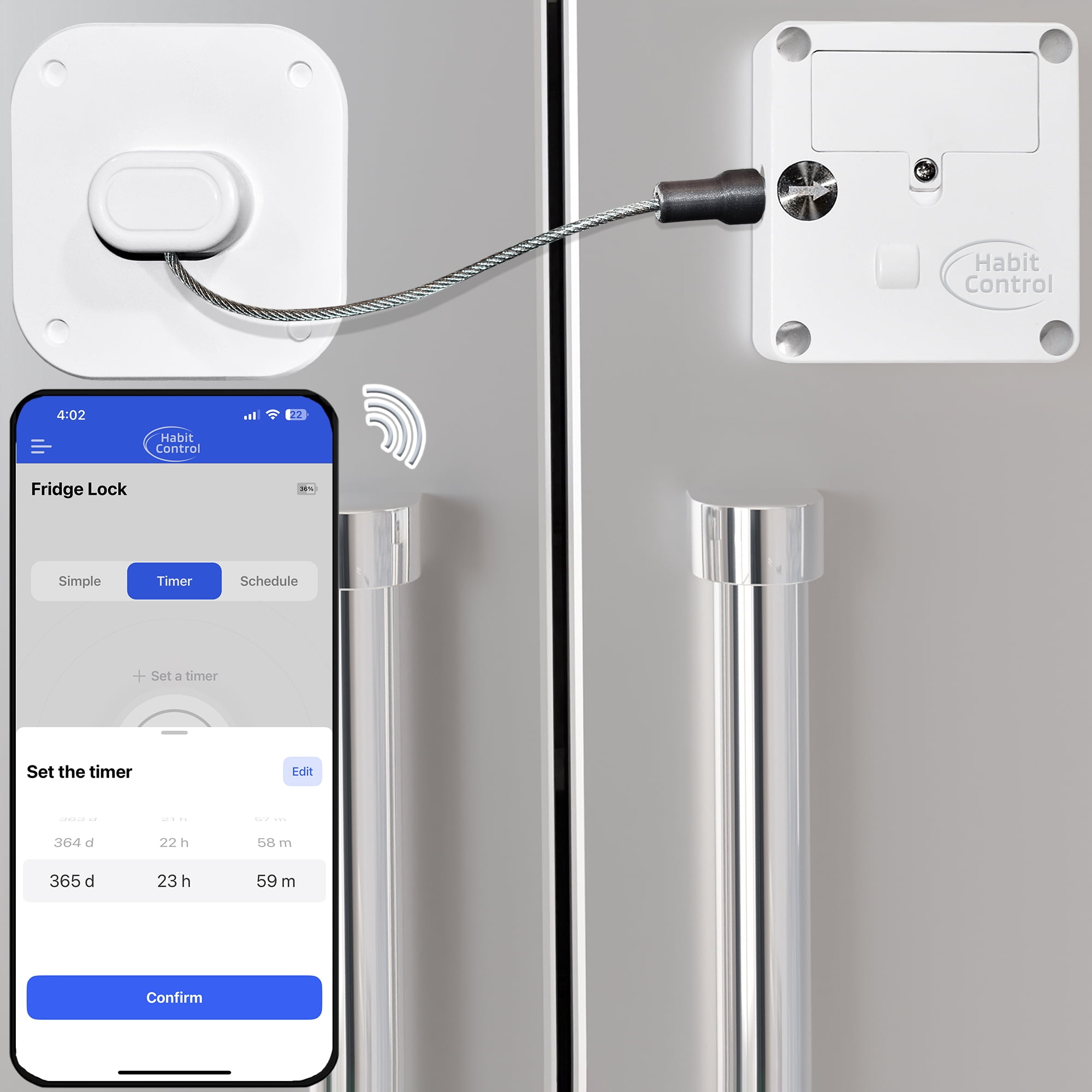 Habit Control Smart Lock - App-Controlled Access for Snacks, Food ...