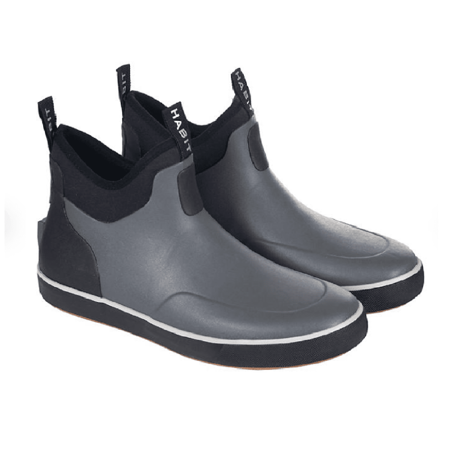 "Habit Outdoors Men's Waterproof 7"" Deck Boots Grey/Black Size 9 ...