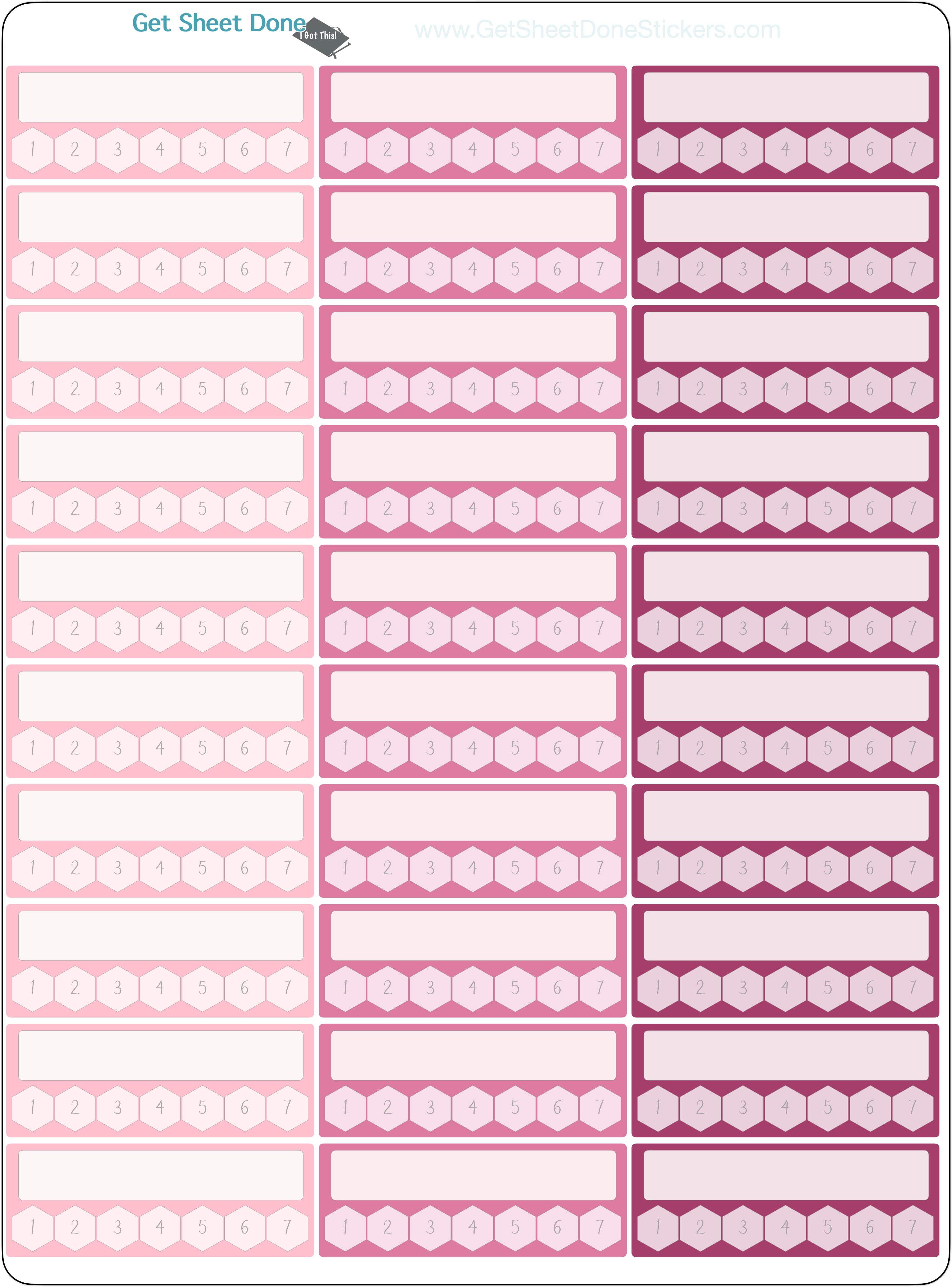 Habit Functional Box Planner Stickers/ DIY Calendar Stickers / Write In ...