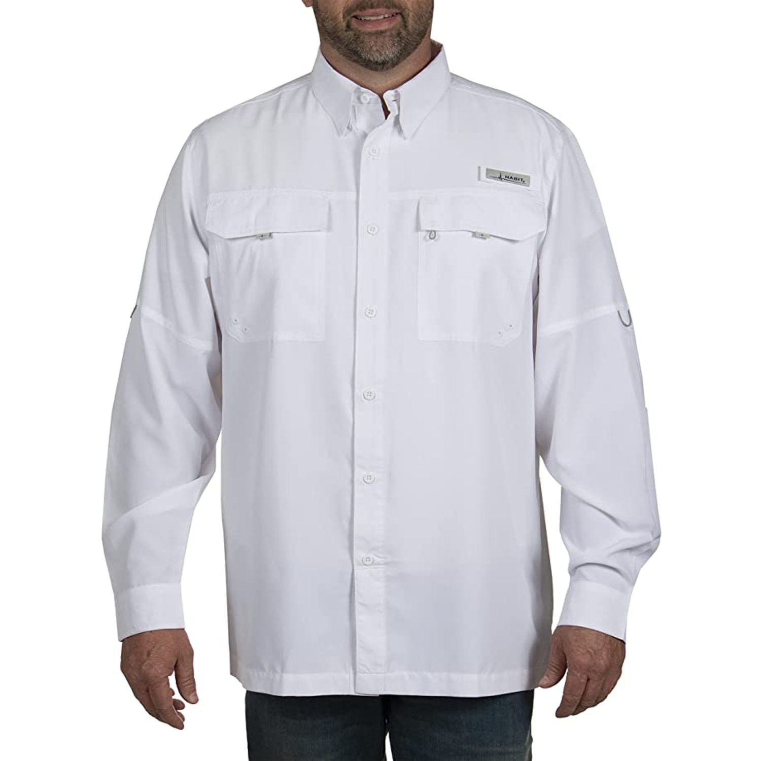 Habit Men's 40+ UV Protection Kona Beach Long Sleeve River Shirt ...