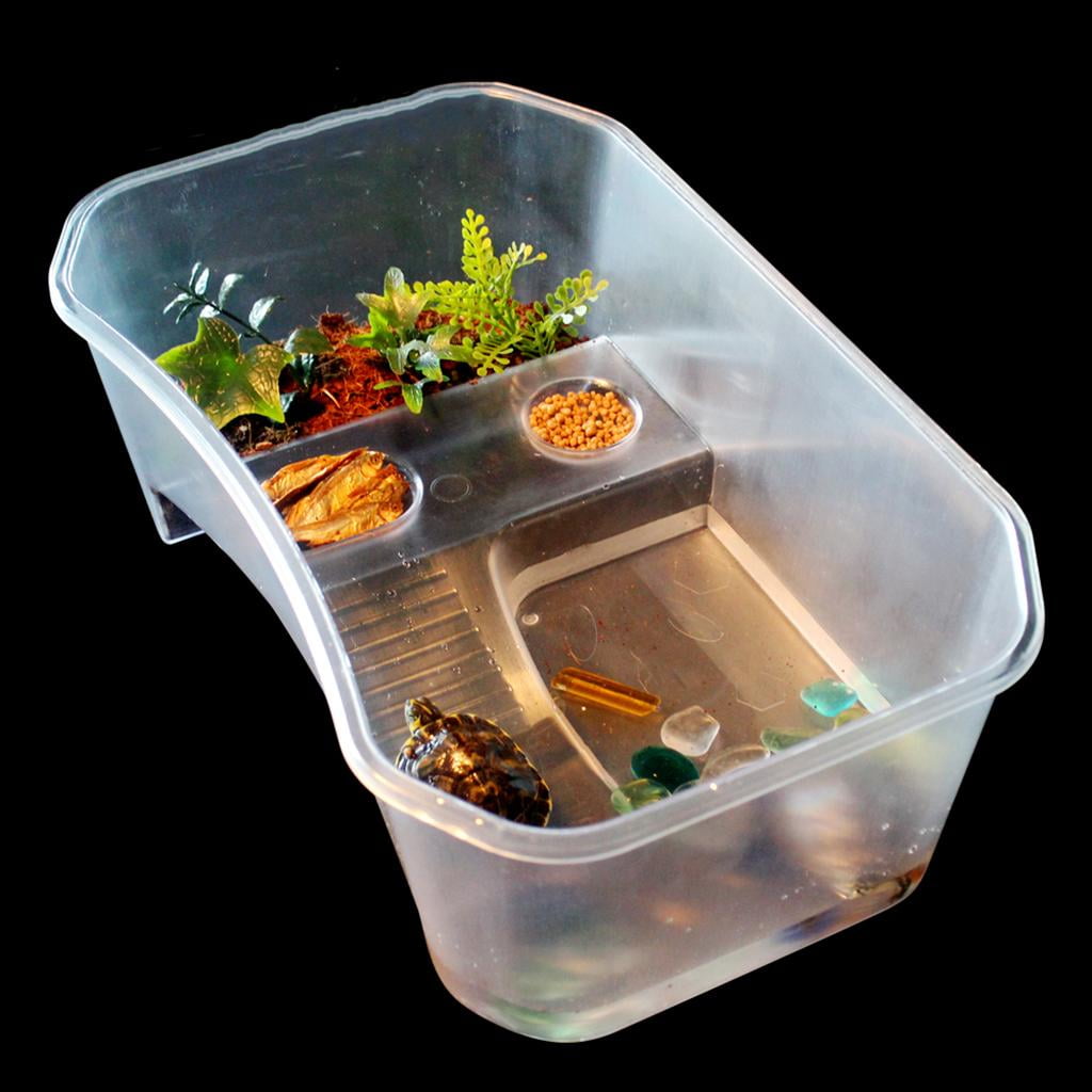 Habit Terrapin Lake Reptile Tank with Plform Plants - 15.75 x 84 .51 ...