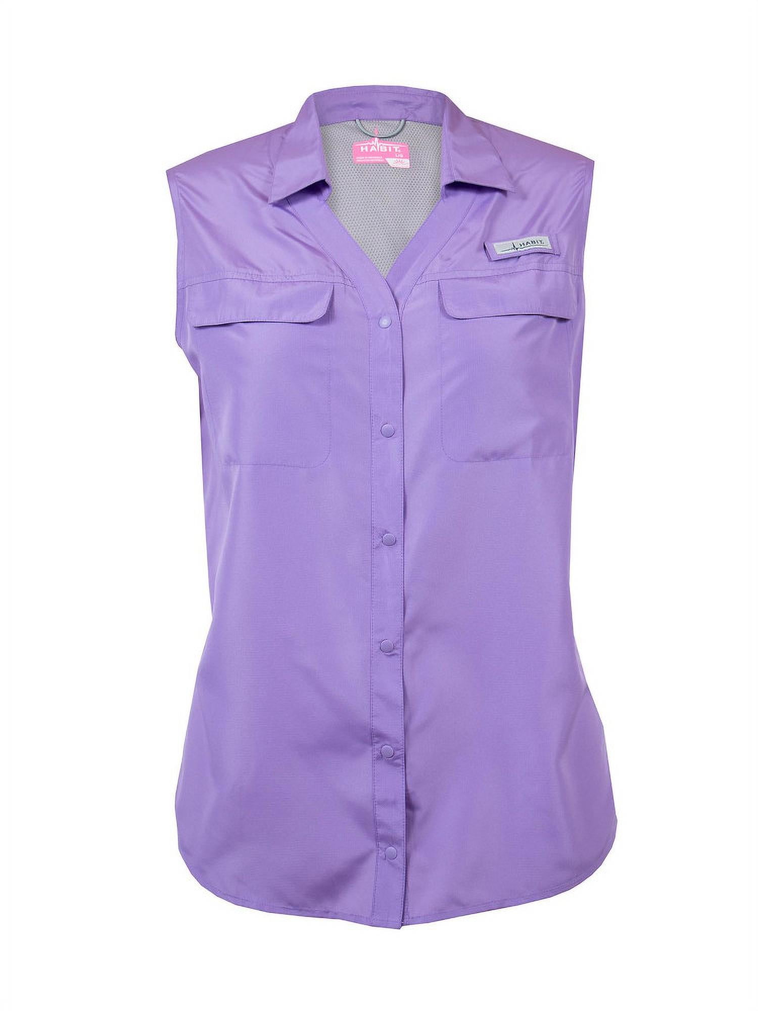 Habit Women's UPF 40+ Vented Back Pike's Pier Sleeveless Shirt (Fairy ...