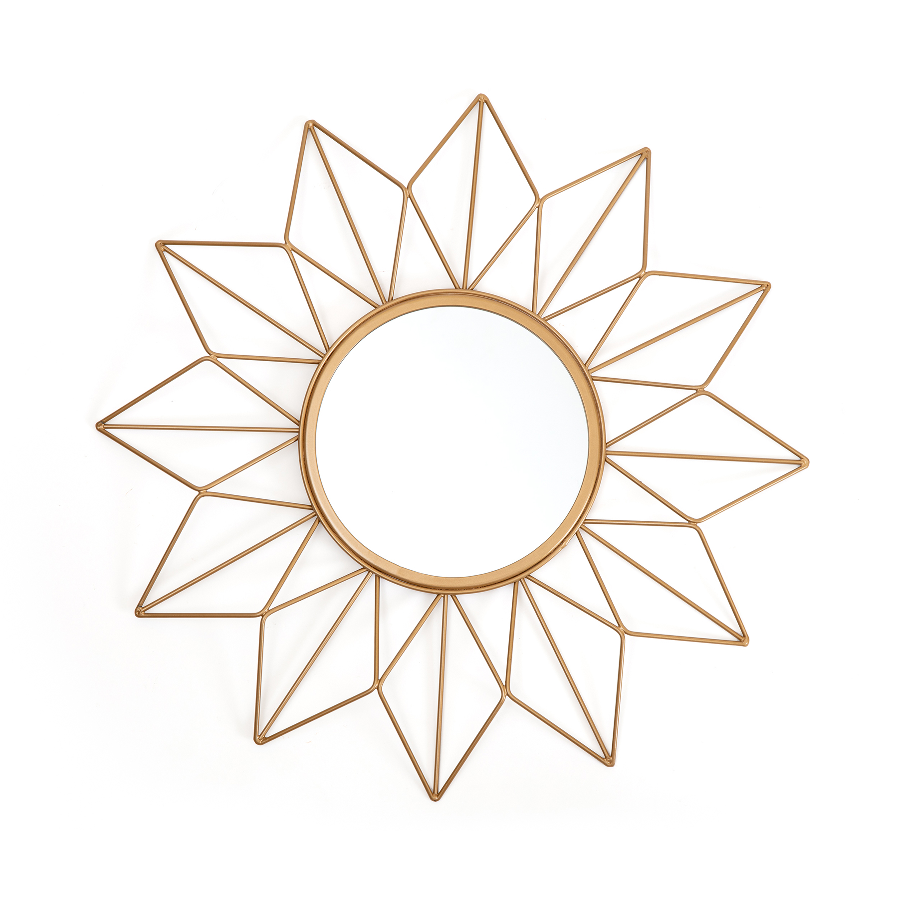 Free Shipping! Habitat Narci Gold Floral 24-in Abstract Geometric Iron ...