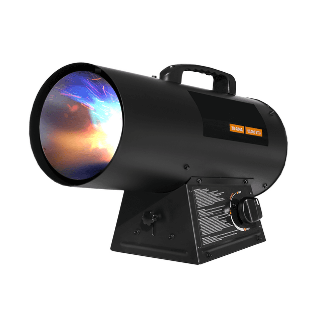 Habitio 60,000 BTU Forced Air Propane Heater, Portable Torpedo Heater ...
