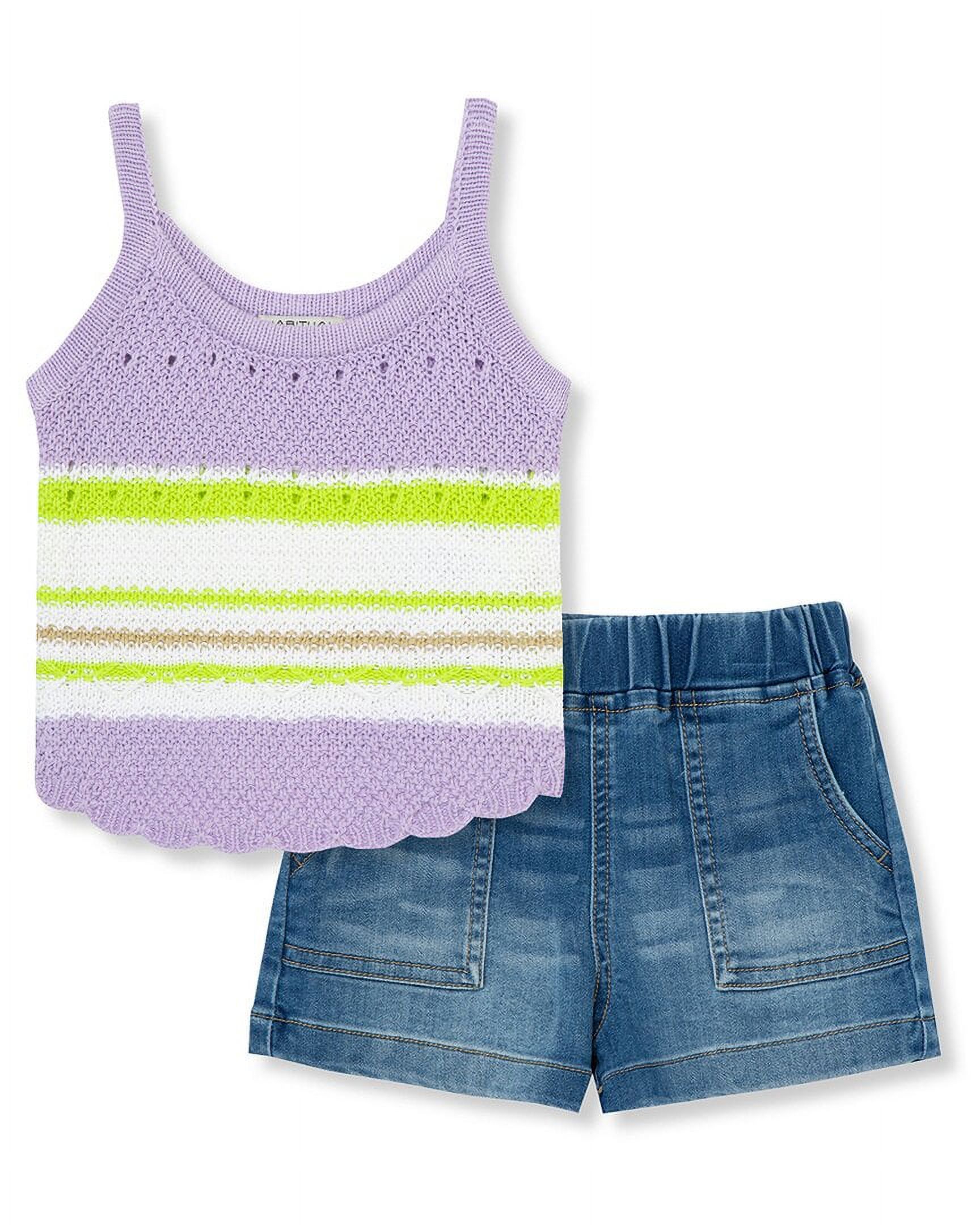 Habitual girls Crochet Tank & Short Set, G2 - Walmart.com
