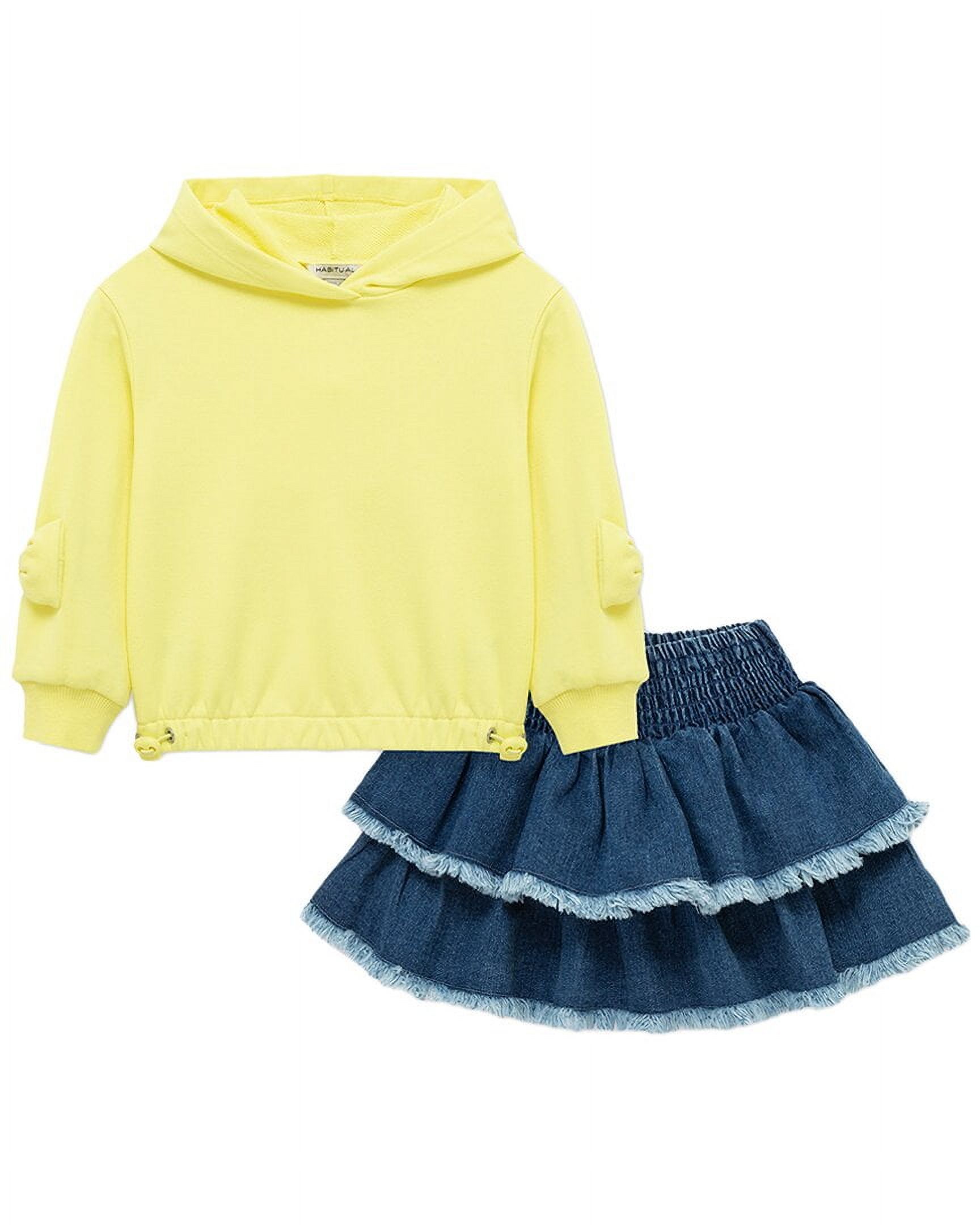 Habitual girls Hooded Pullover Skirt Set, G2 - Walmart.com