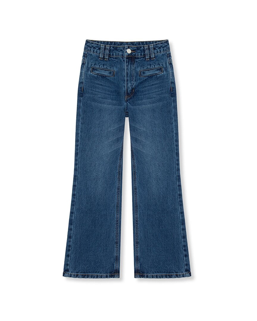 Habitual girls Mid Raise Welt Pocket Wide Leg Jean, G12 - Walmart.com
