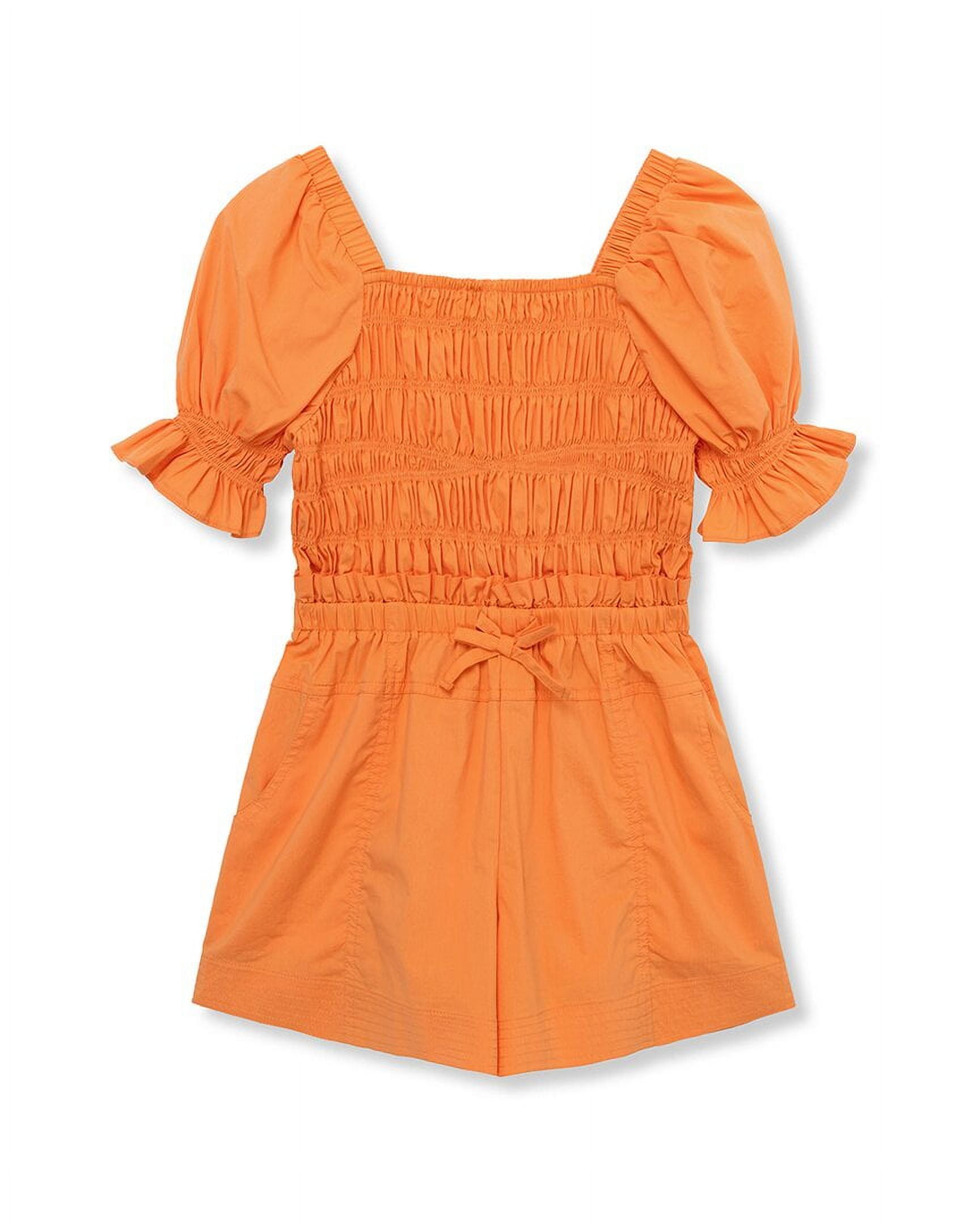Habitual girls Smocked Paperbag Romper, G14 - Walmart.com