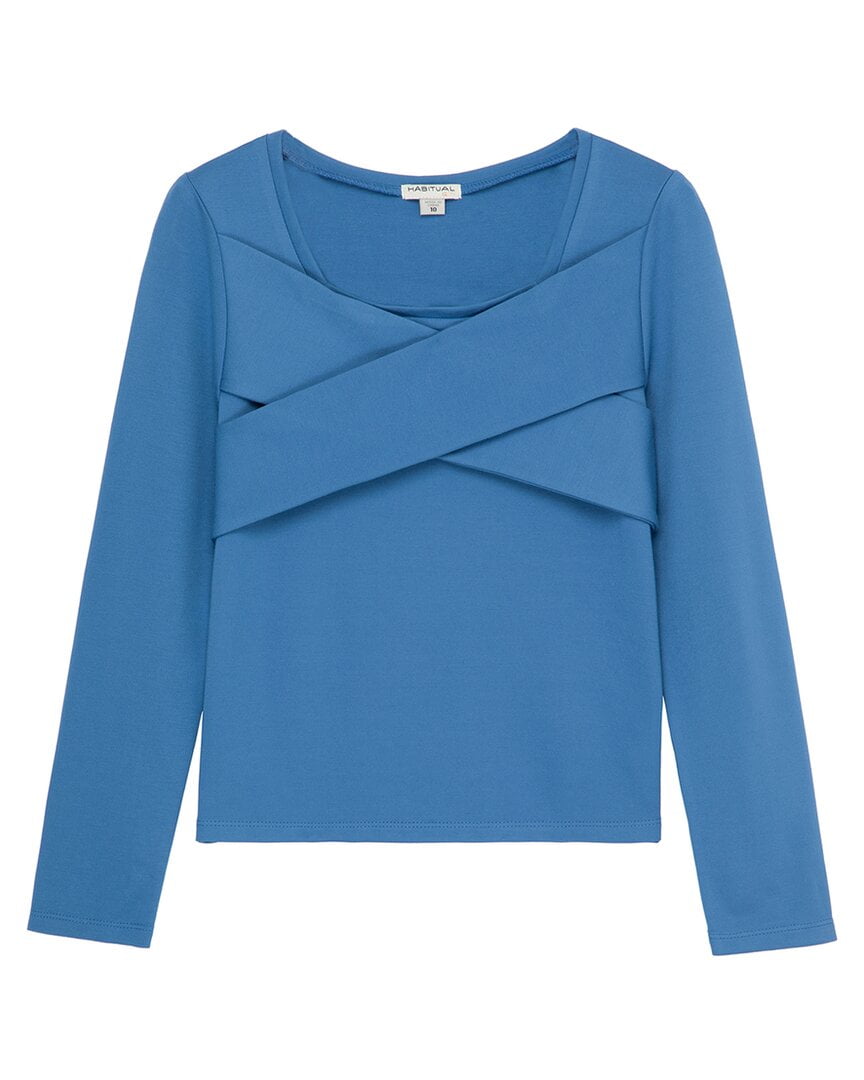 Habitual girls Square Neck Twist Top, G14 - Walmart.com