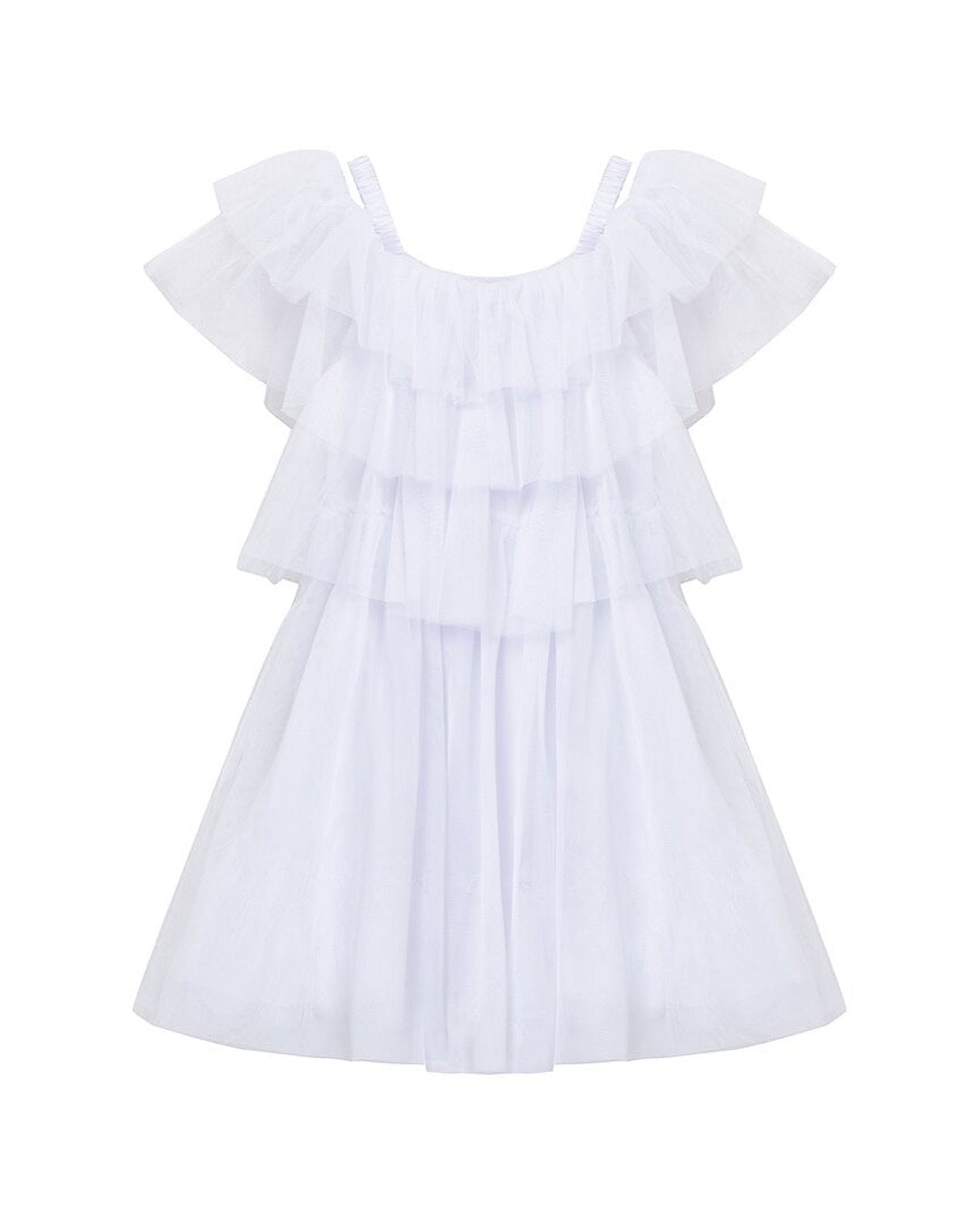 Habitual girls Tiered Mesh Dress, G4 - Walmart.com