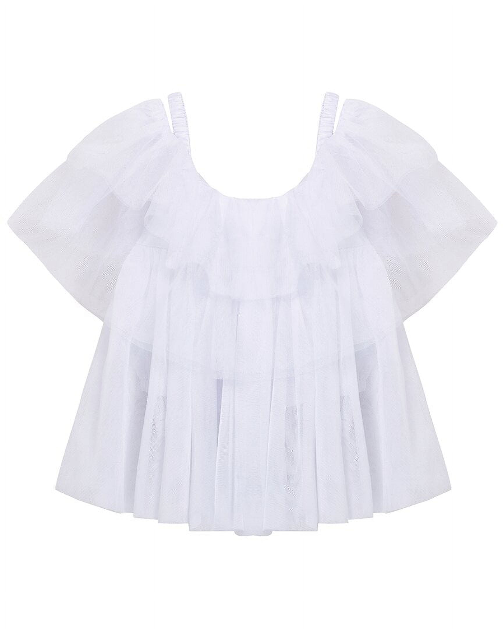 Habitual girls Tiered Mesh Top, G12 - Walmart.com