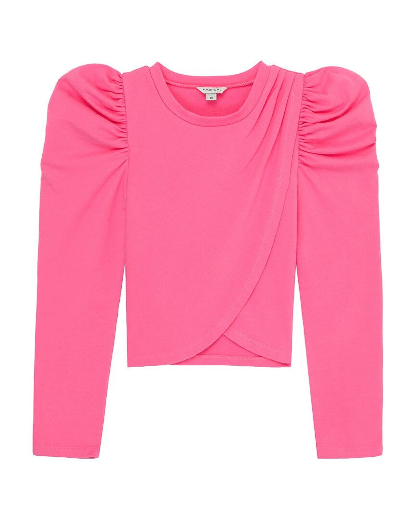 Habitual girls Wrap Front Knit Top, G14 - Walmart.com